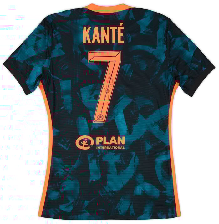 2021-22 Chelsea Player Issue Signed Third Shirt Kanté #7 - As New - (M)