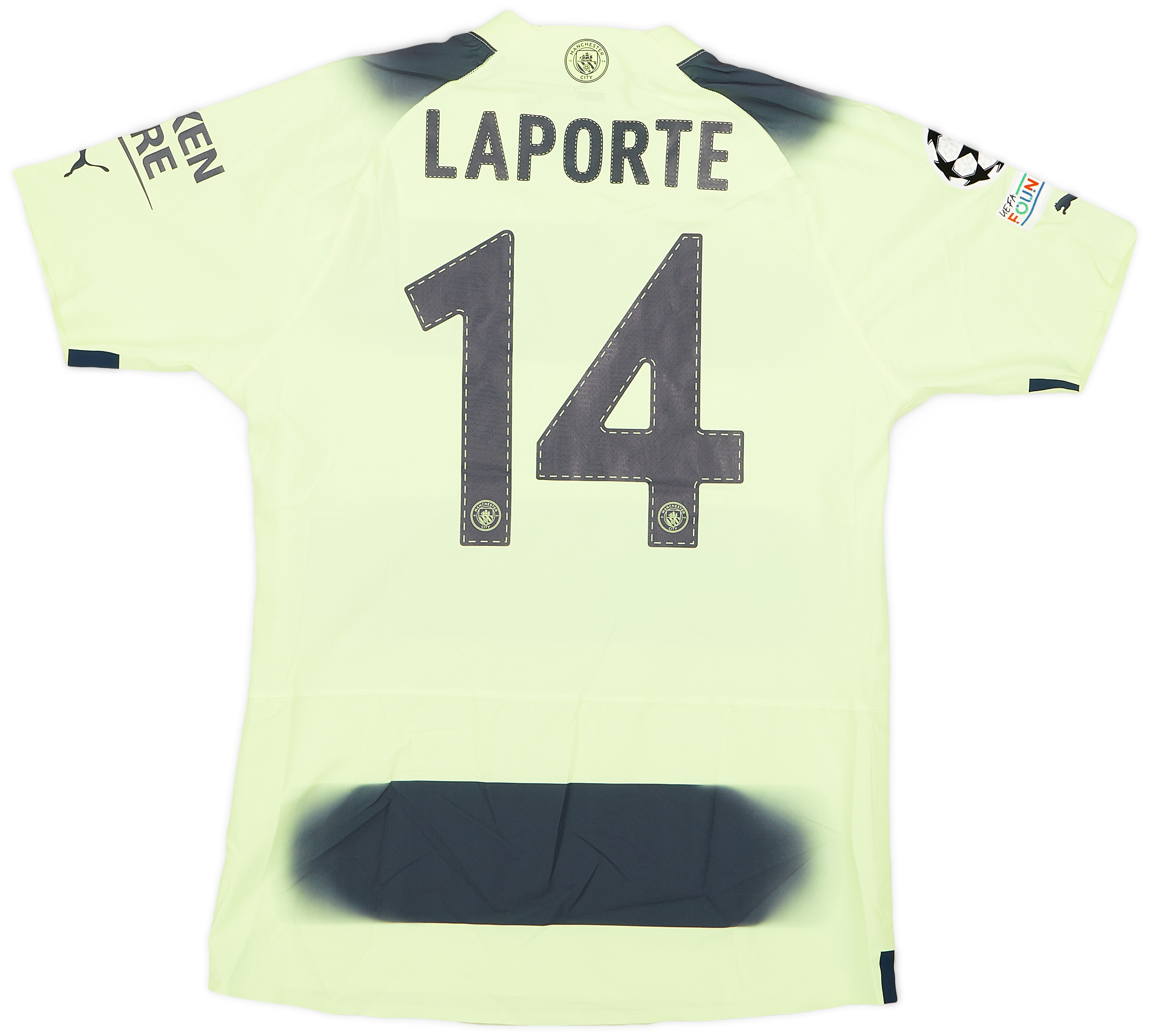 2022-23 Manchester City Match Issue Champions League Third Shirt ...