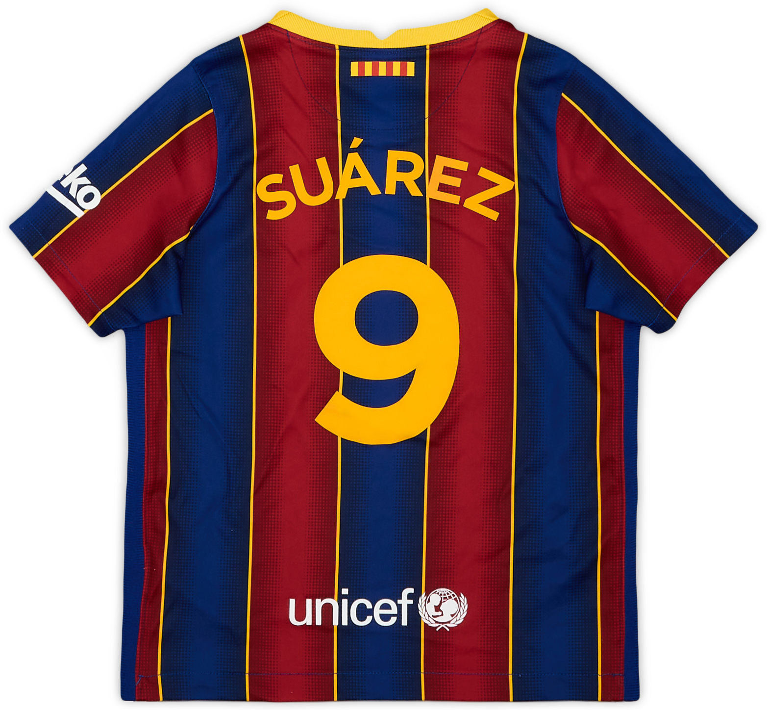 2020-21 Barcelona Home Shirt Suarez #9 - 9/10 - (M.Boys)