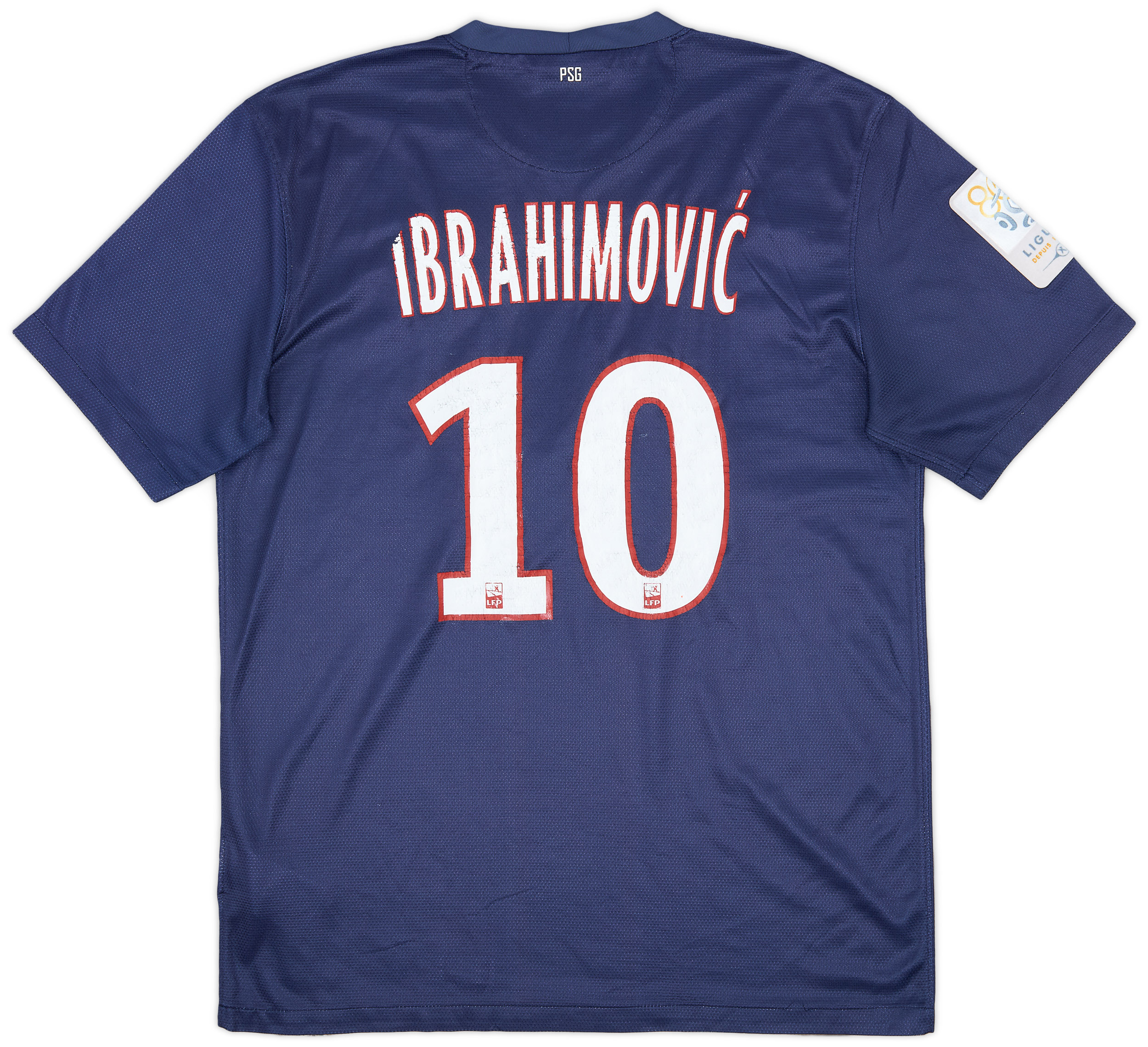 2012-13 Paris Saint-Germain Home Shirt Ibrahimovic #10 - 4/10 - (M)
