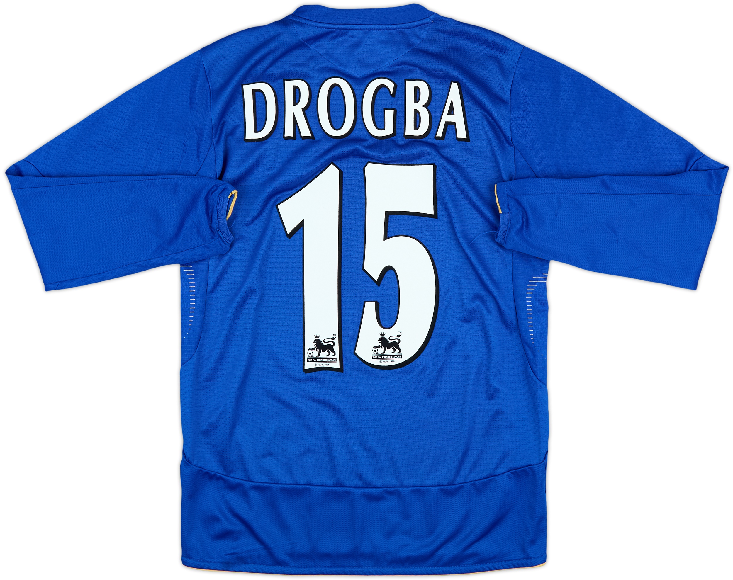 2005-06 Chelsea Centenary Home L/S Shirt Drogba #15 - 6/10 - (M)