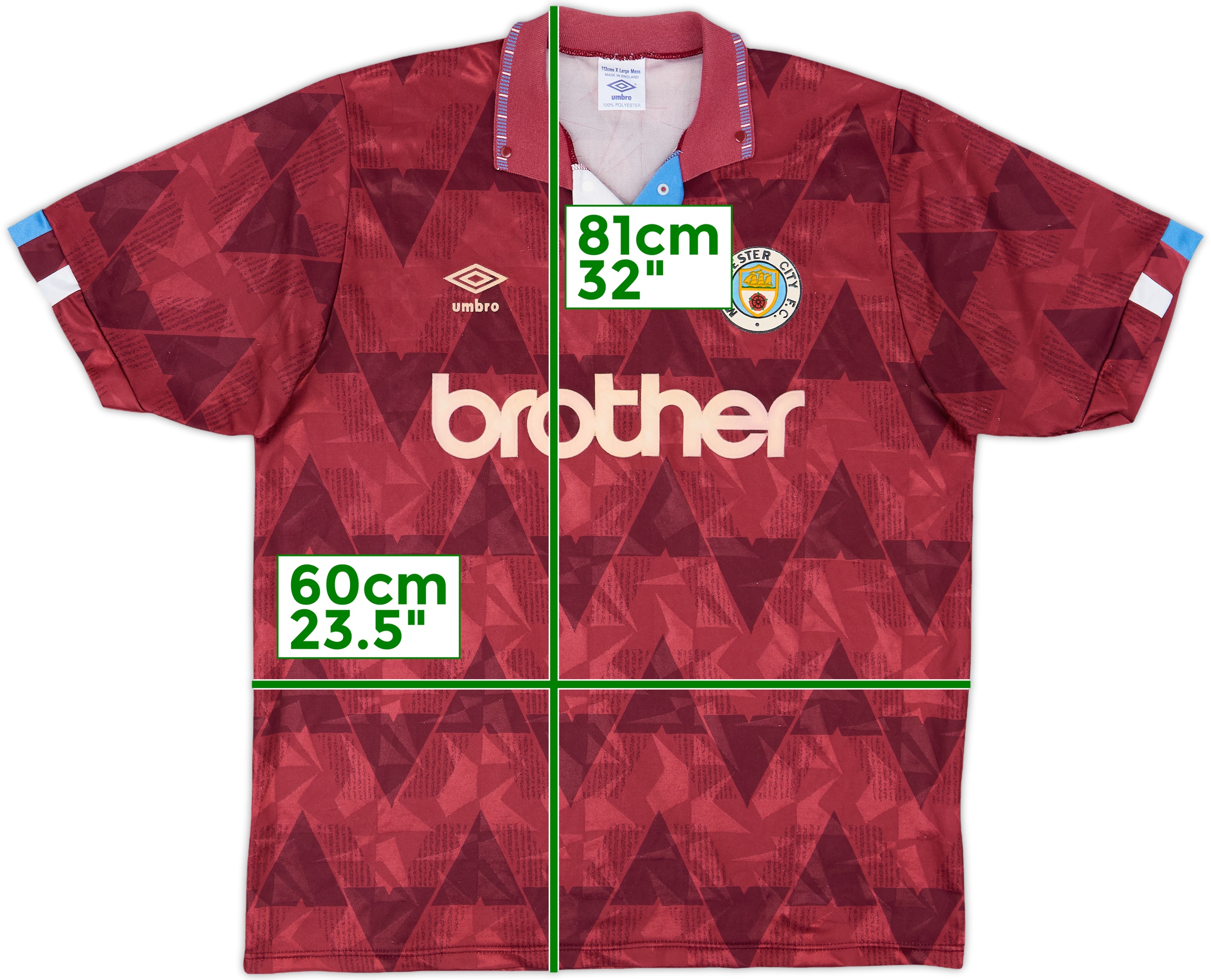 1990-92 Manchester City Away Shirt - 8/10 - (XL) 1990-92 Manchester City Away Shirt - 8/10 - (XL)