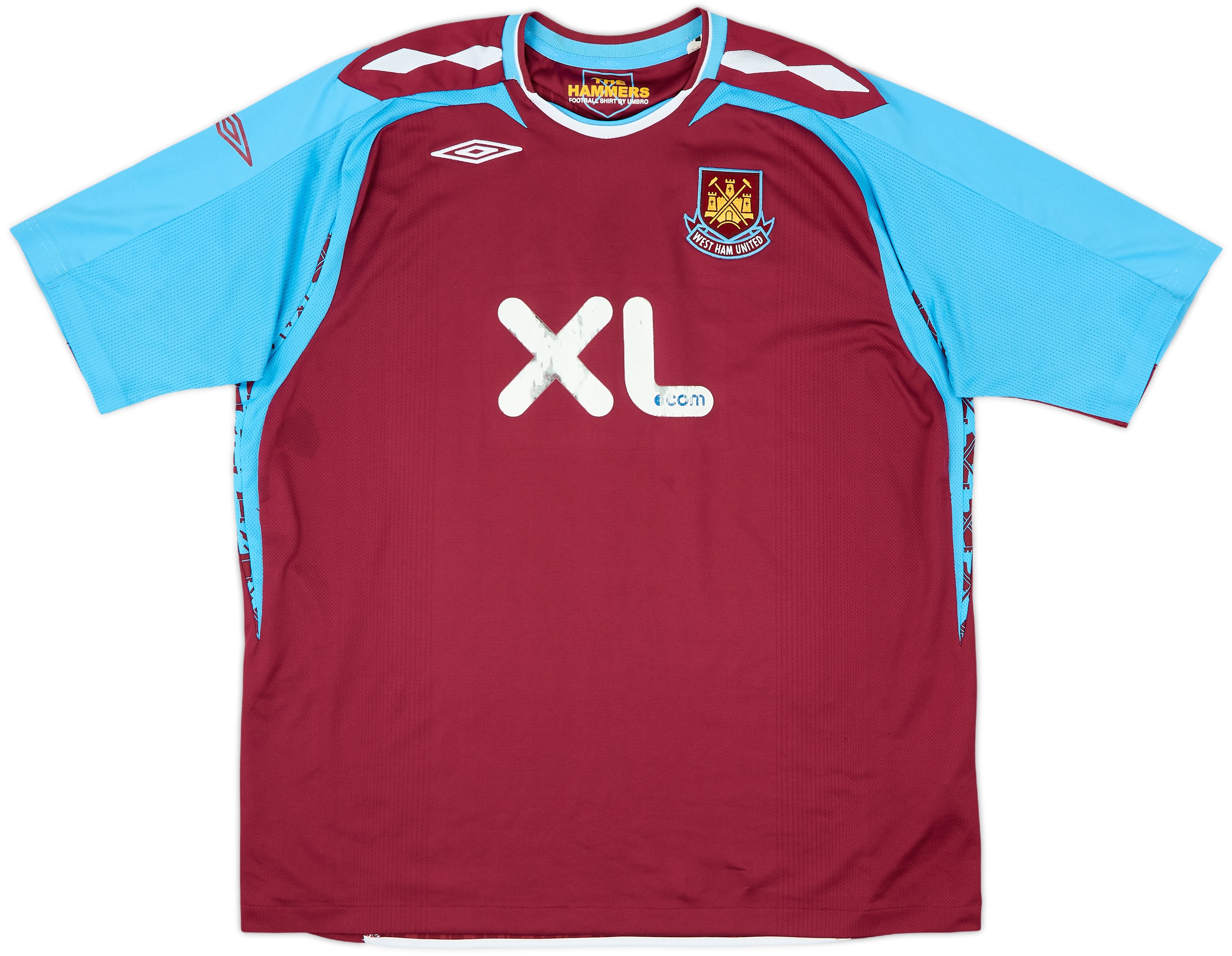 2007-08 West Ham Home Shirt - 3/10 - (XXL)