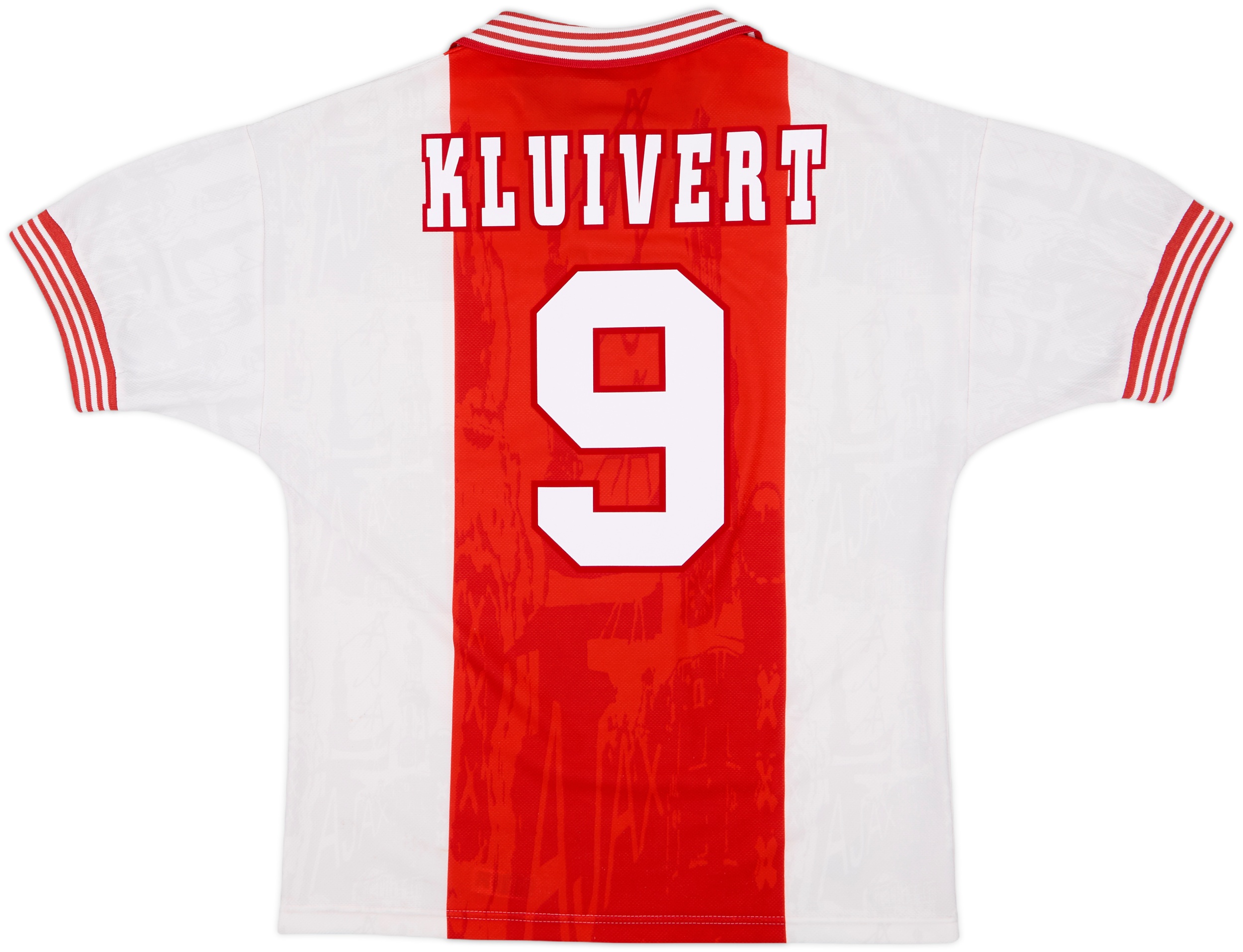 1996-97 Ajax Home Shirt Kluivert #9 - 10/10 - (M)