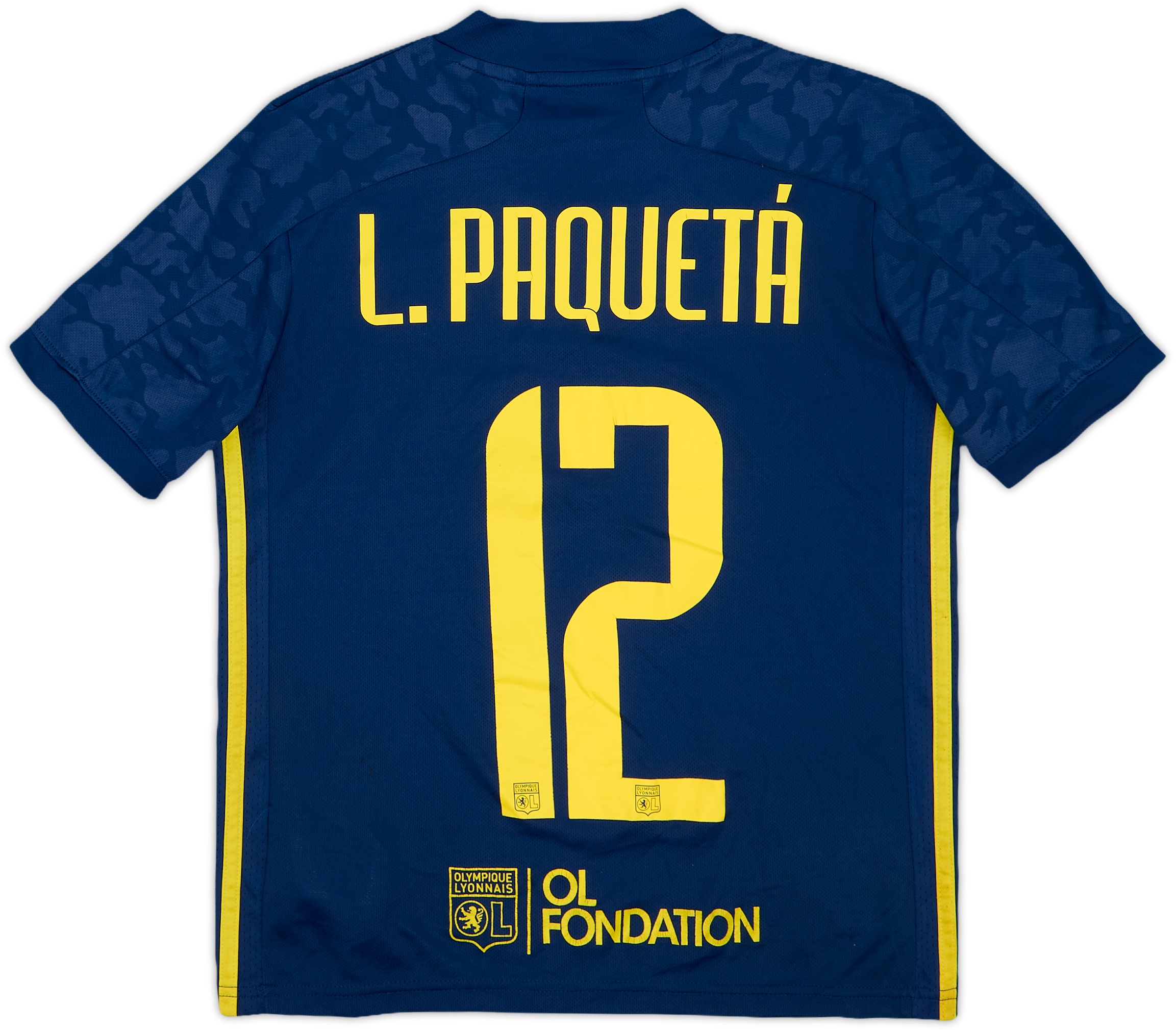 2020-21 Lyon Third Shirt L.Paqueta #12 - 5/10 - (M.Boys)