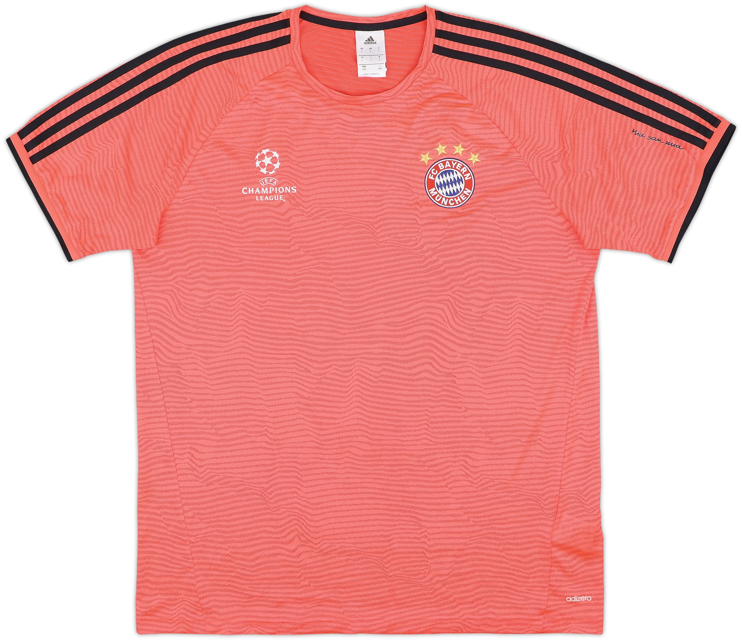 2015-16 Bayern Munich adidas CL Training Shirt - 8/10 - (L)
