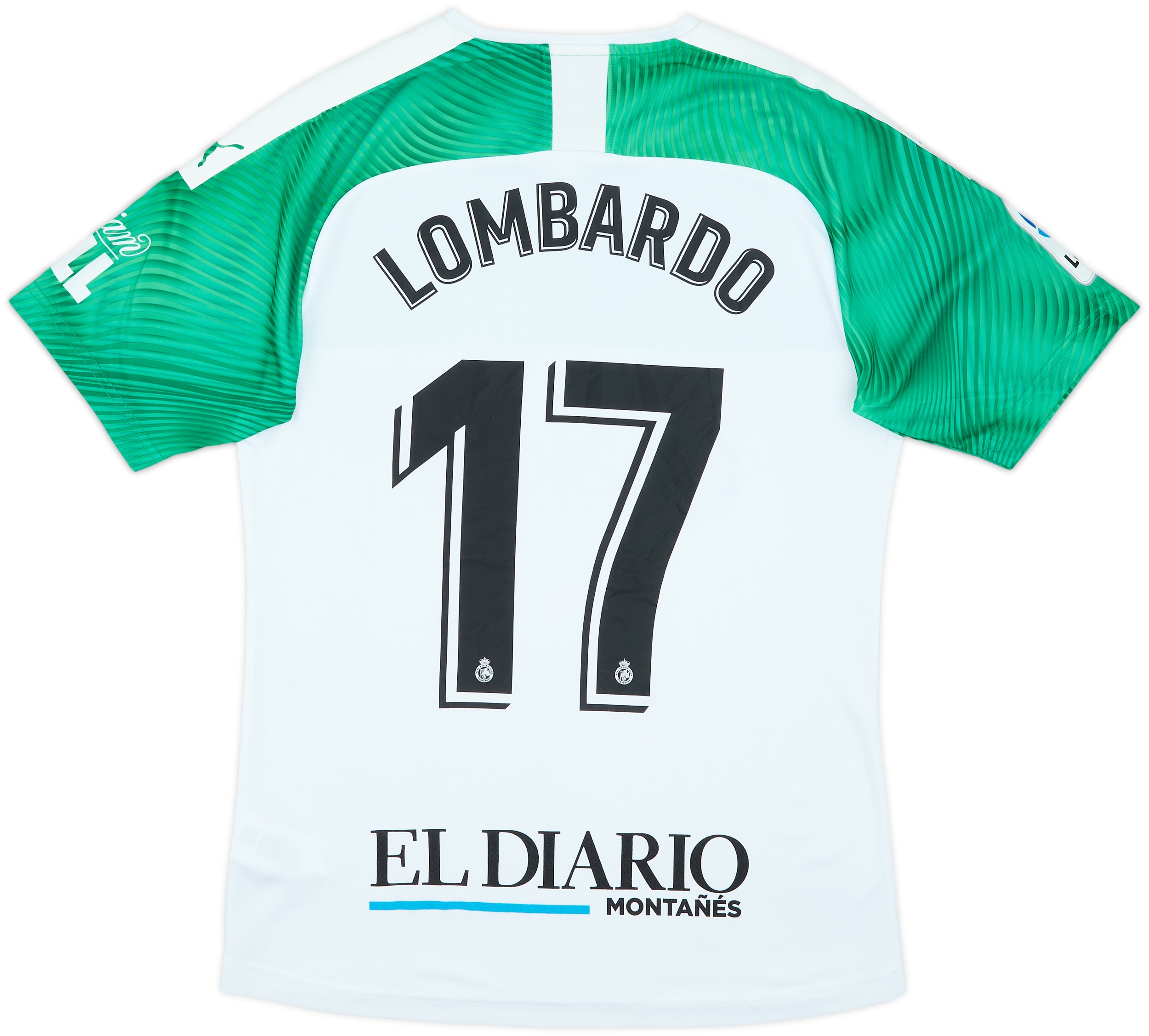 2019-20 Racing Santander Home Shirt Lombardo #17 - 6/10 - (M)