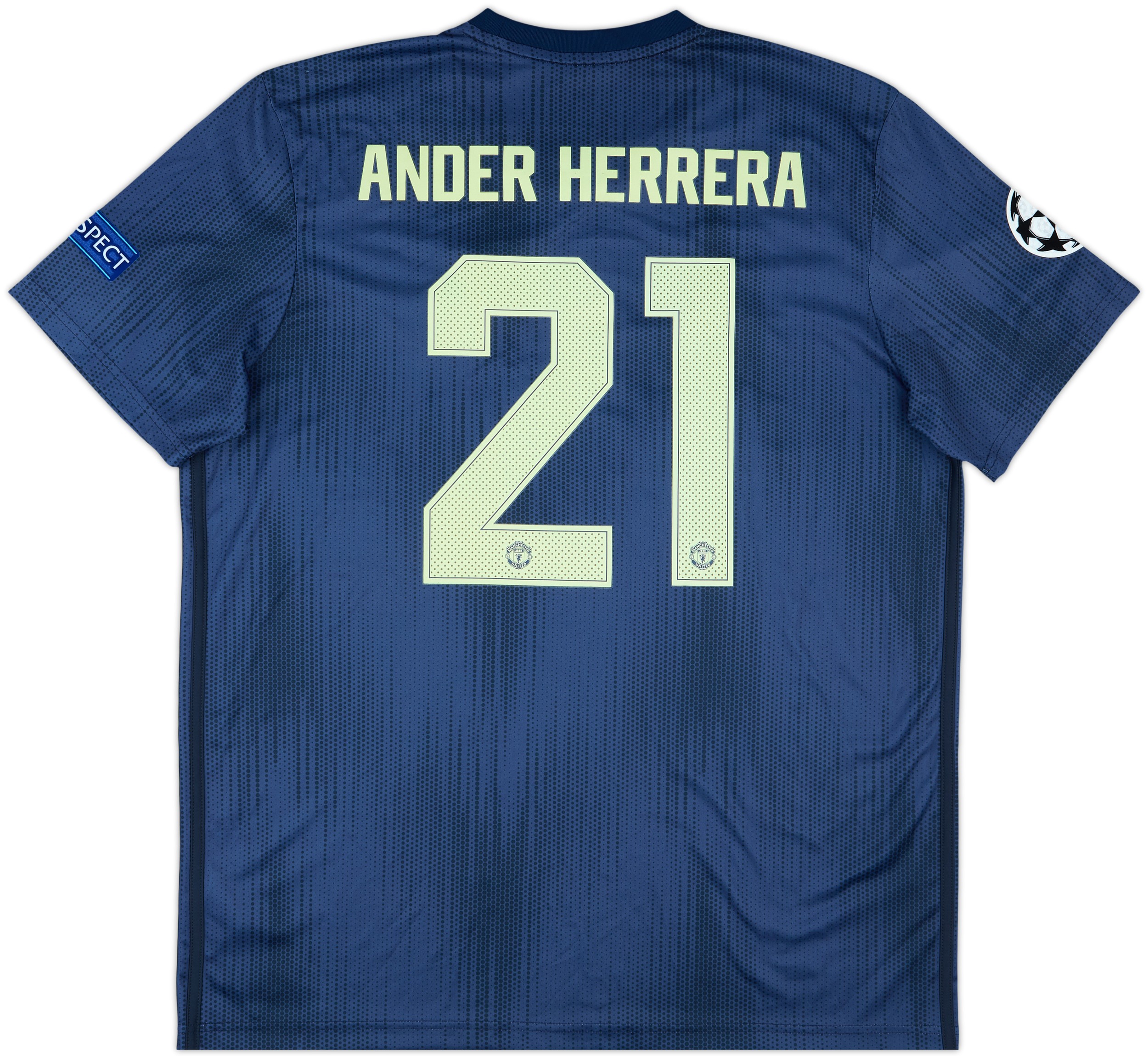 2018-19 Manchester United Third Shirt Ander Herrera #21 - 8/10 - (XL)