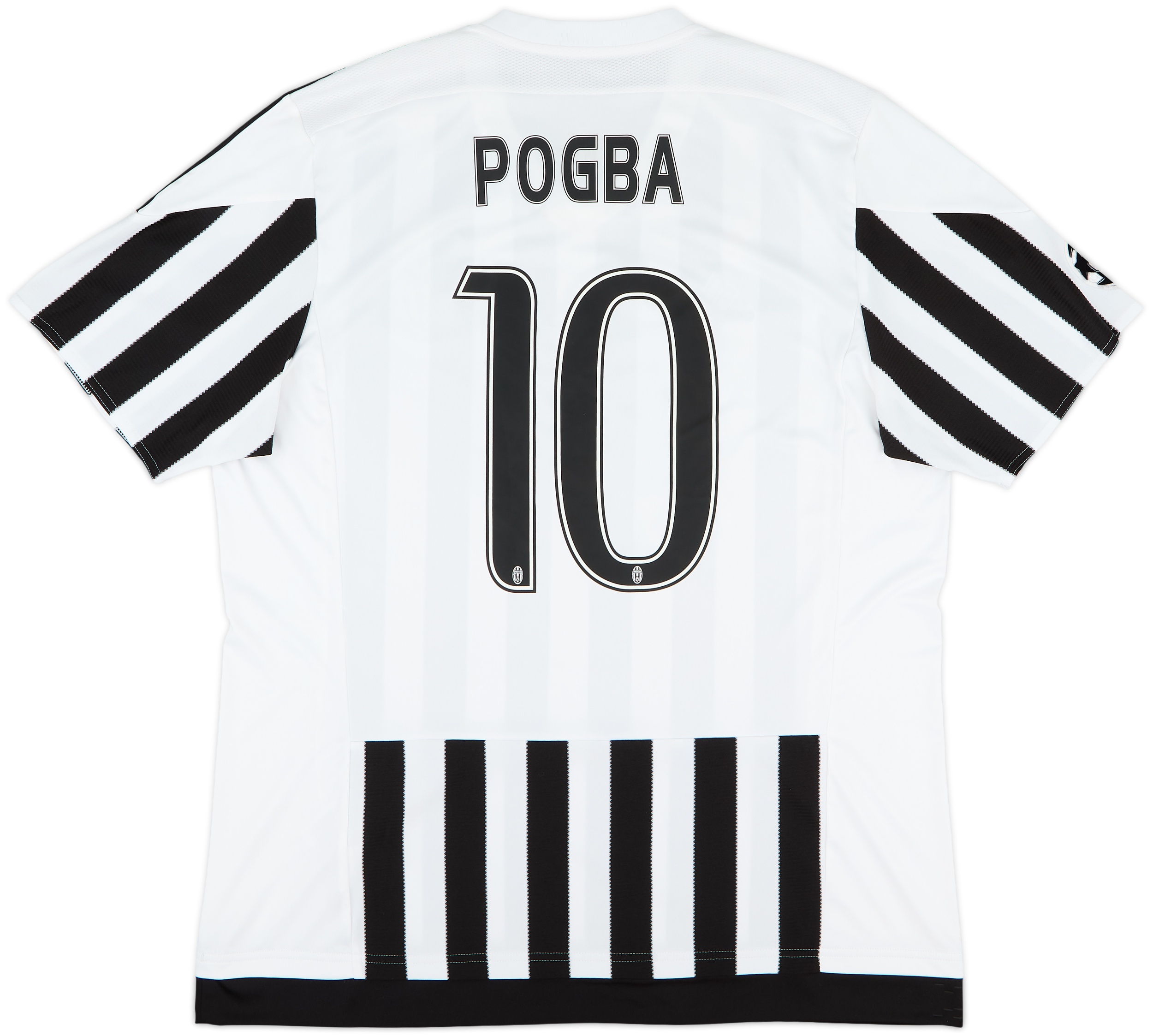 2015-16 Juventus Home Shirt Pogba #10 - 9/10 (XL)