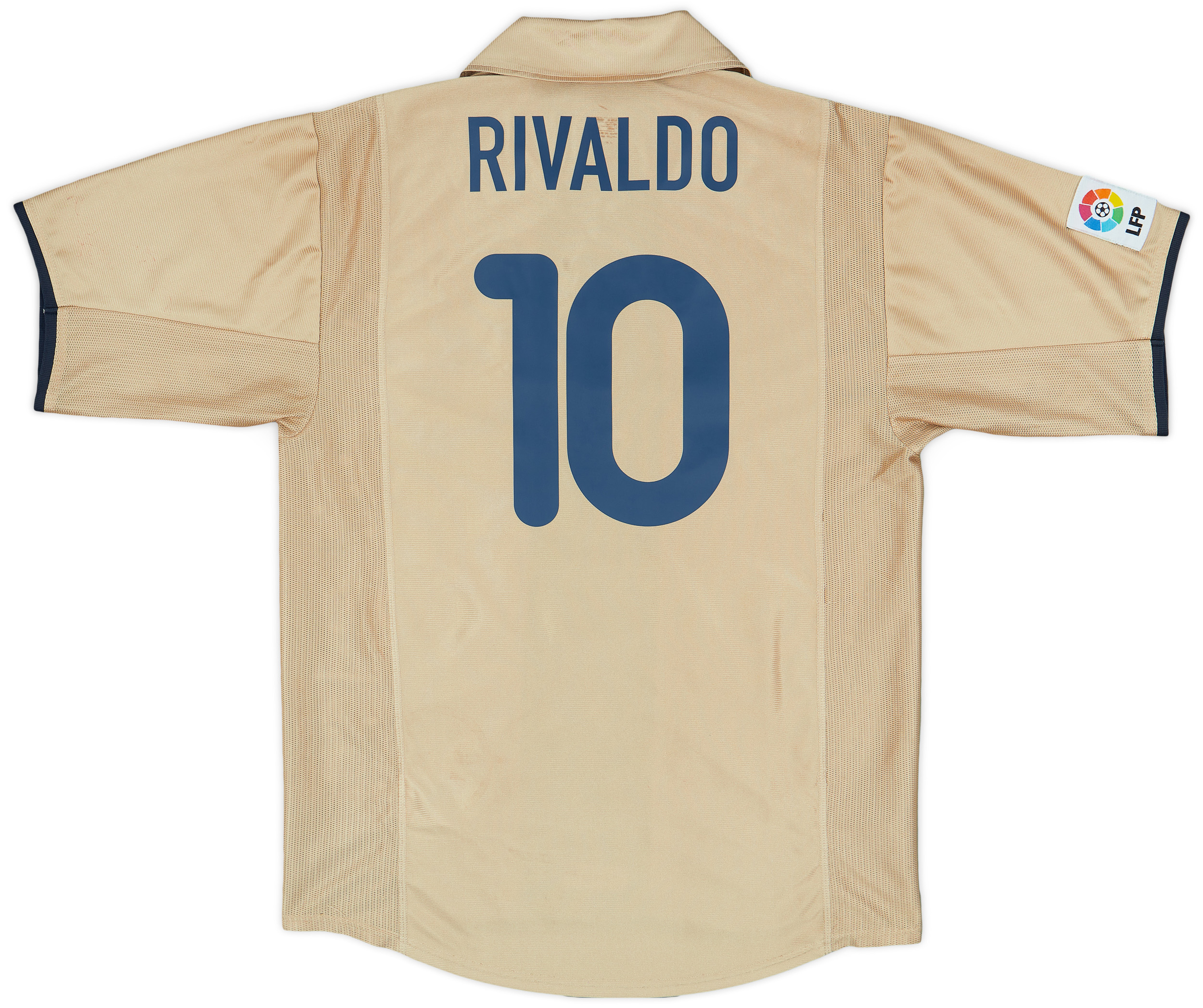 2001-03 Barcelona Away Shirt Rivaldo #10 - 4/10 - (L)