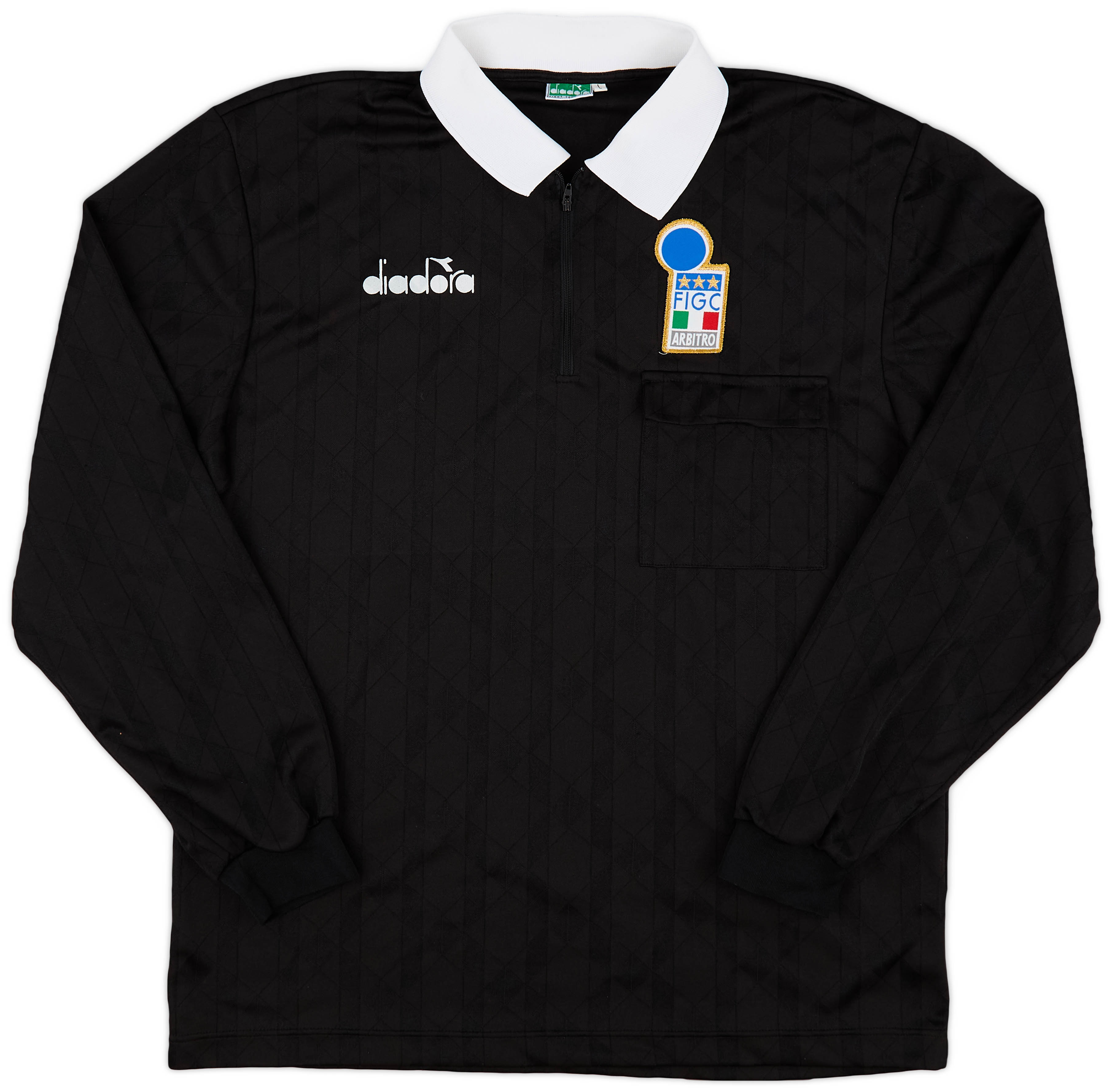 1990s Italy FIGC Diadora Referee L/S Shirt - 9/10 - (L)