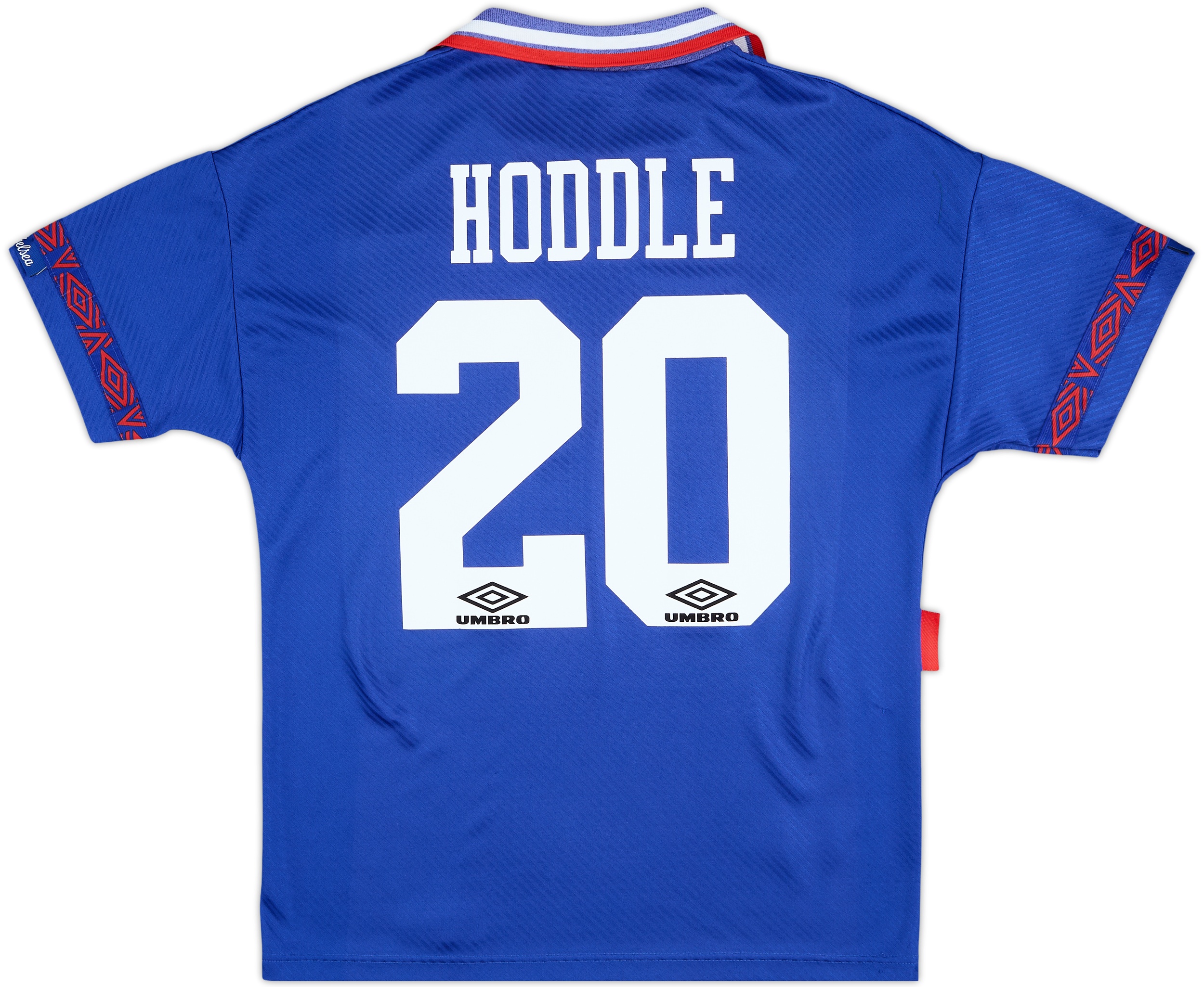 1993-94 Chelsea Home Shirt Hoddle #20 - 8/10 - (M)