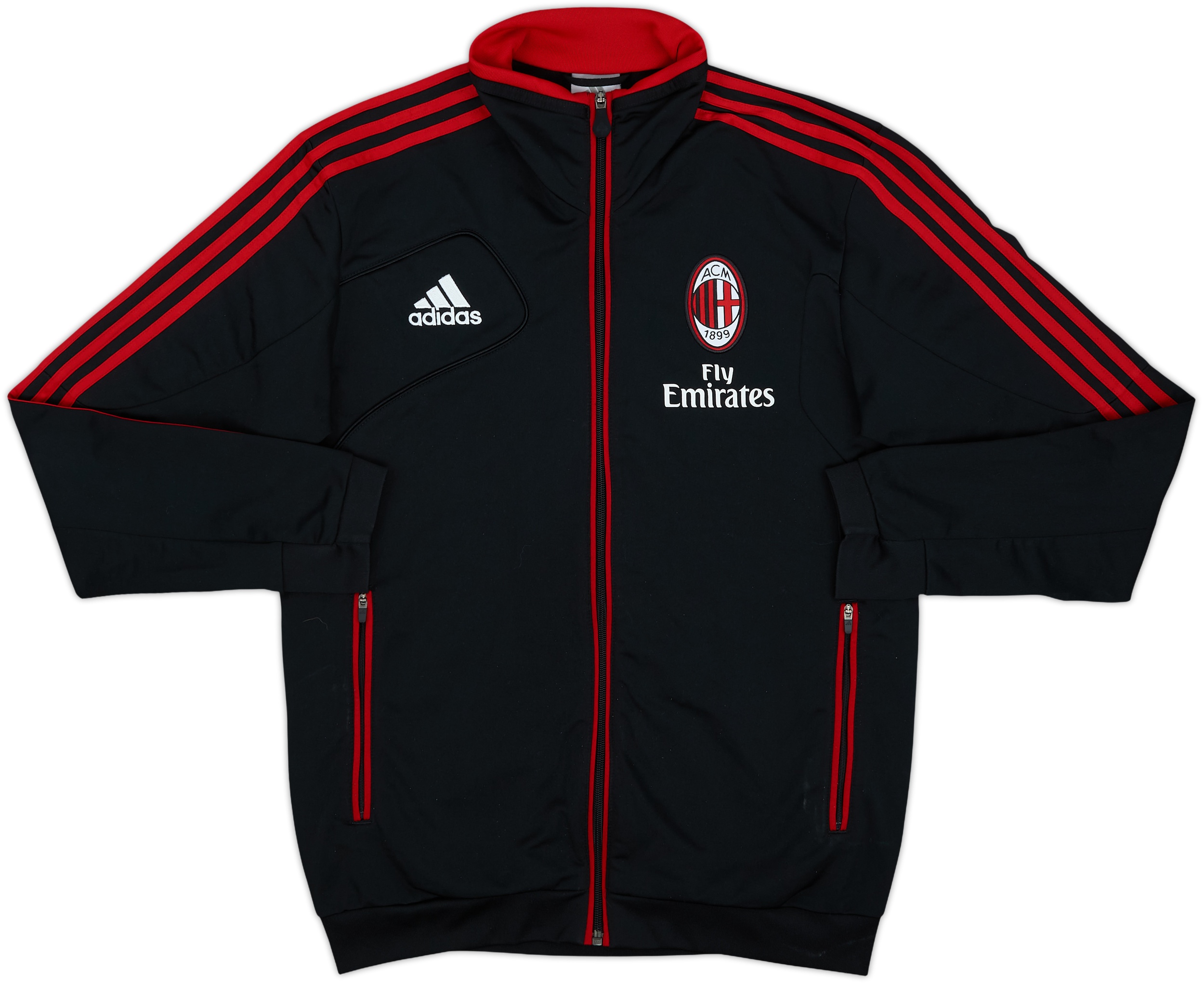 2012-13 AC Milan adidas Track Jacket - 8/10 - (S)