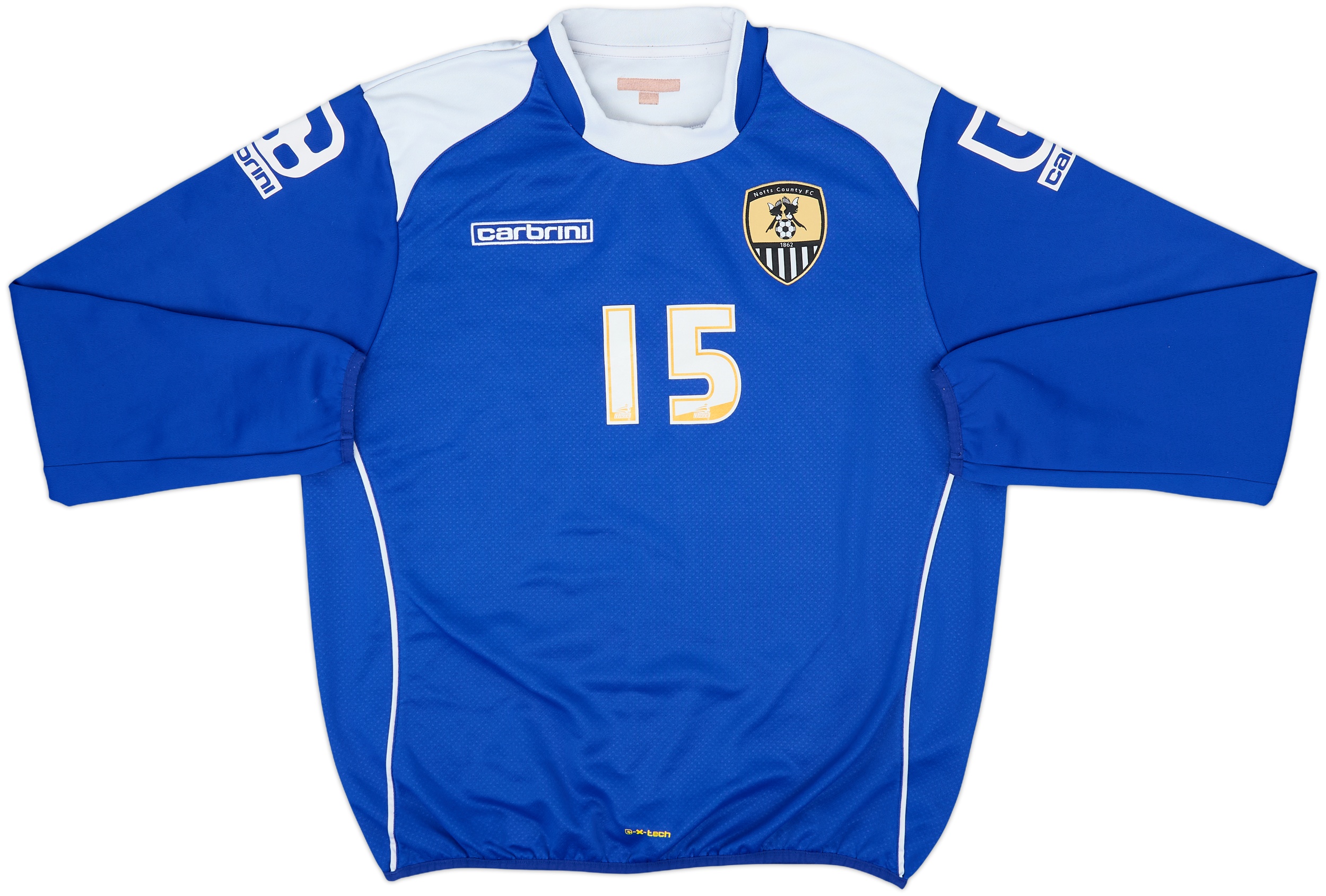 2014-15 Notts County Player Issue Carbrini Drill Top #15 - 6/10 - (L)