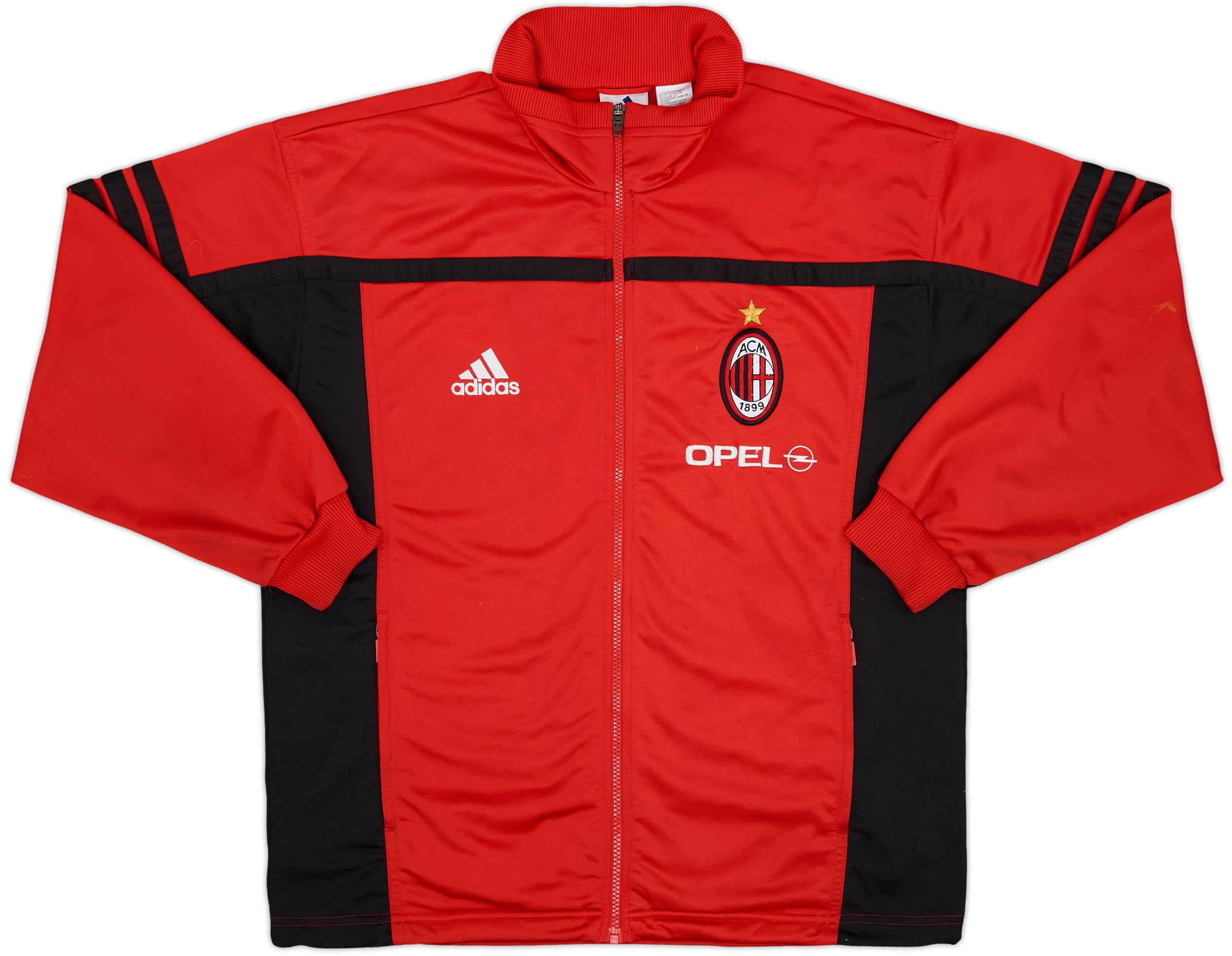 2000-01 AC Milan adidas Track Jacket - 8/10 - (L)