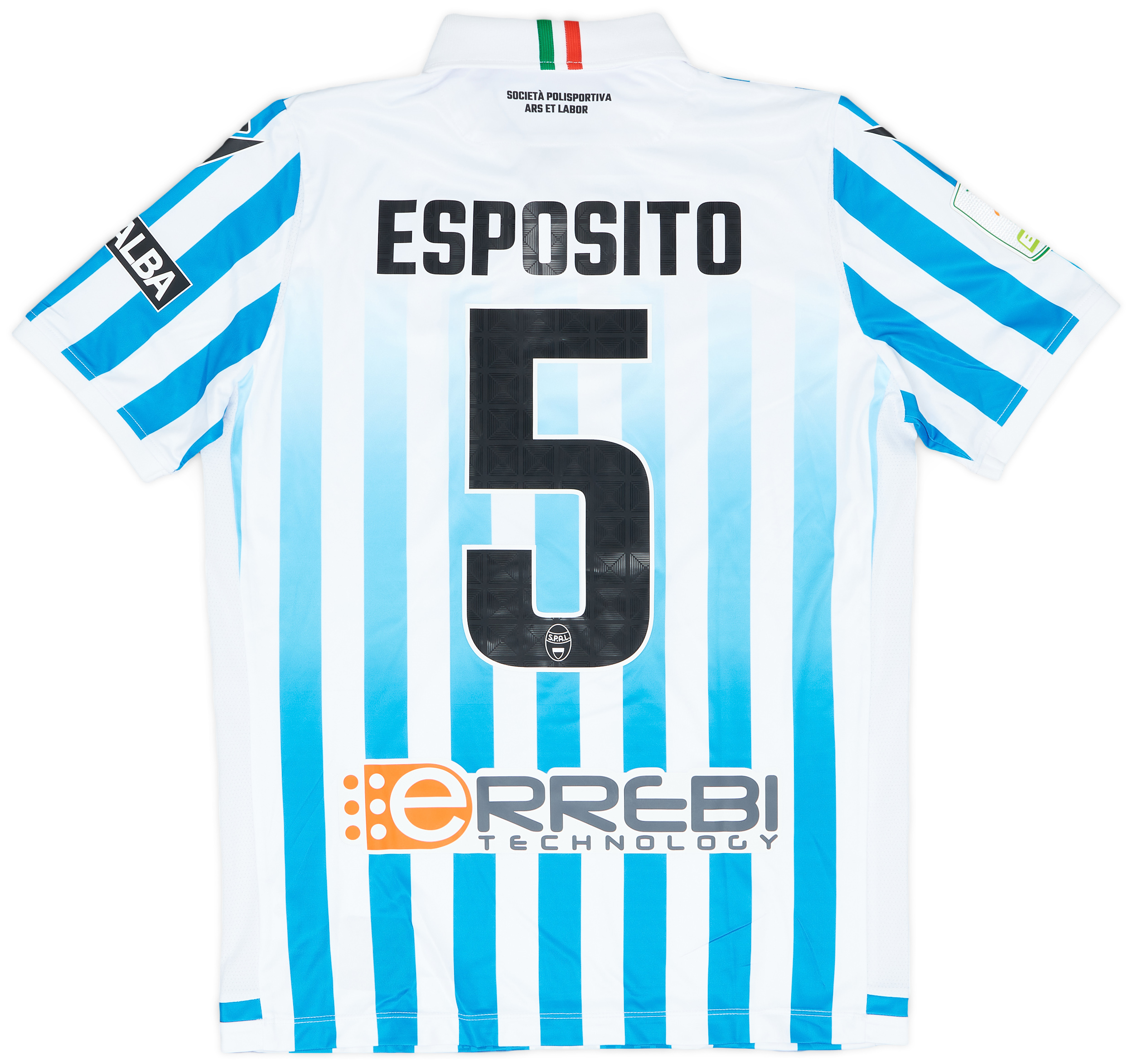 2022-23 SPAL Match Issue Home Shirt Esposito #5
