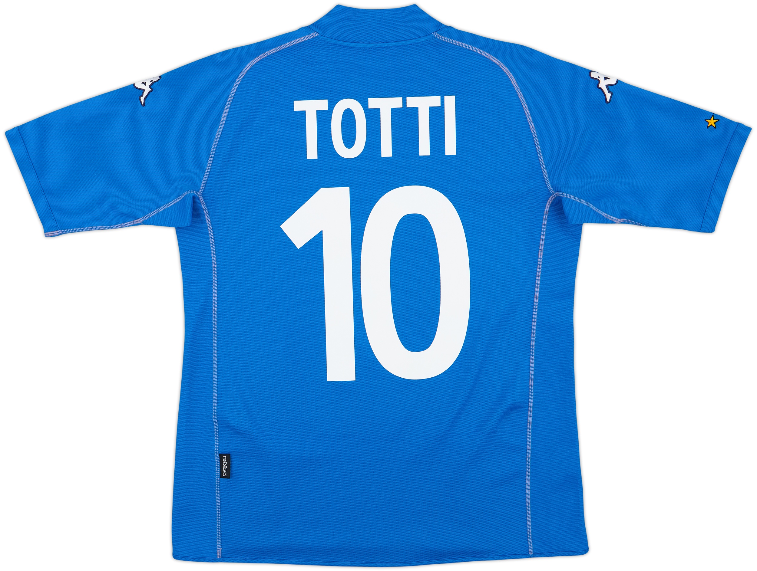 2002 Italy Basic Home Shirt Totti #10 - 9/10 - (M)