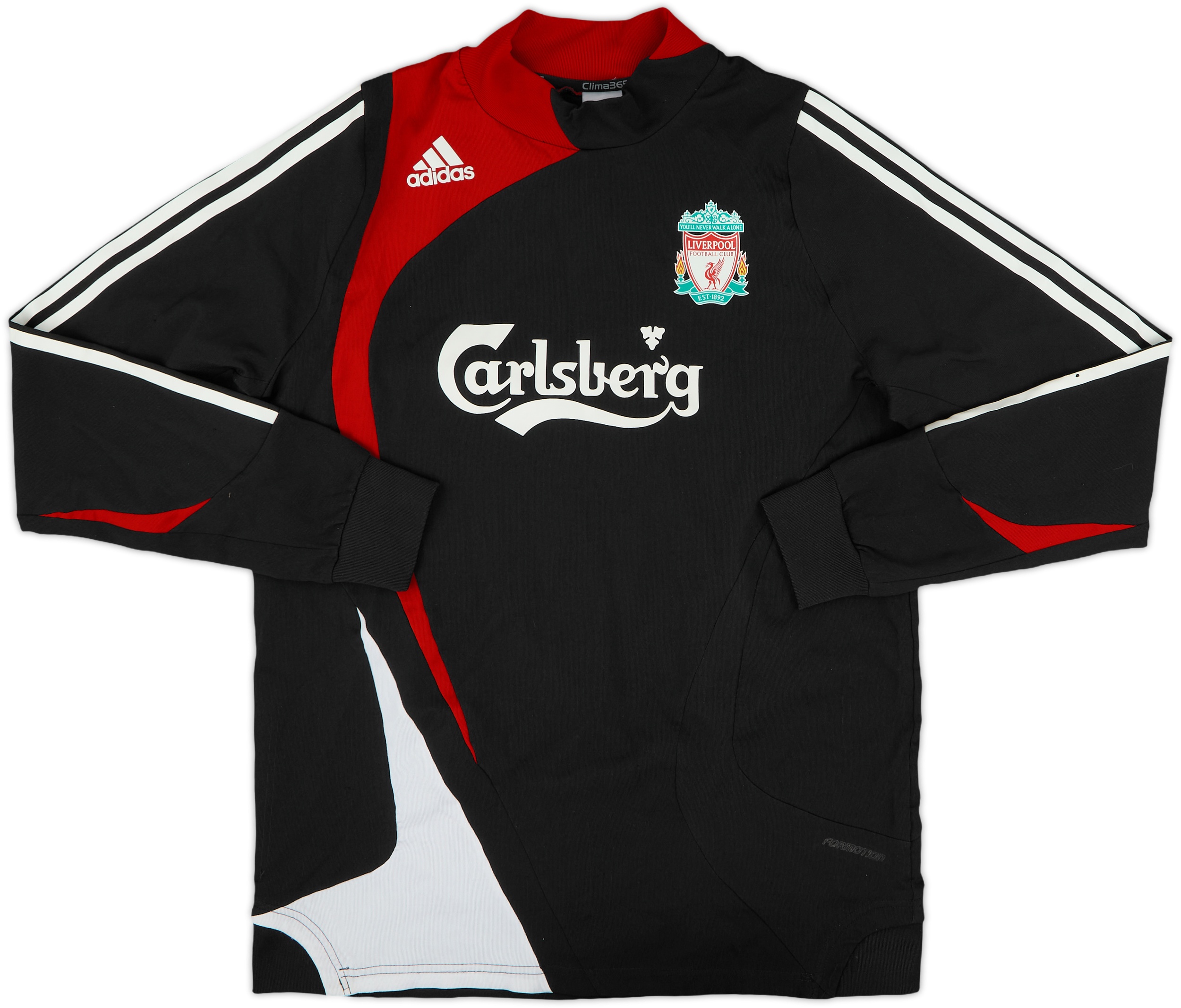 2007-08 Liverpool adidas Formotion Drill Top - 7/10 - (L/XL)
