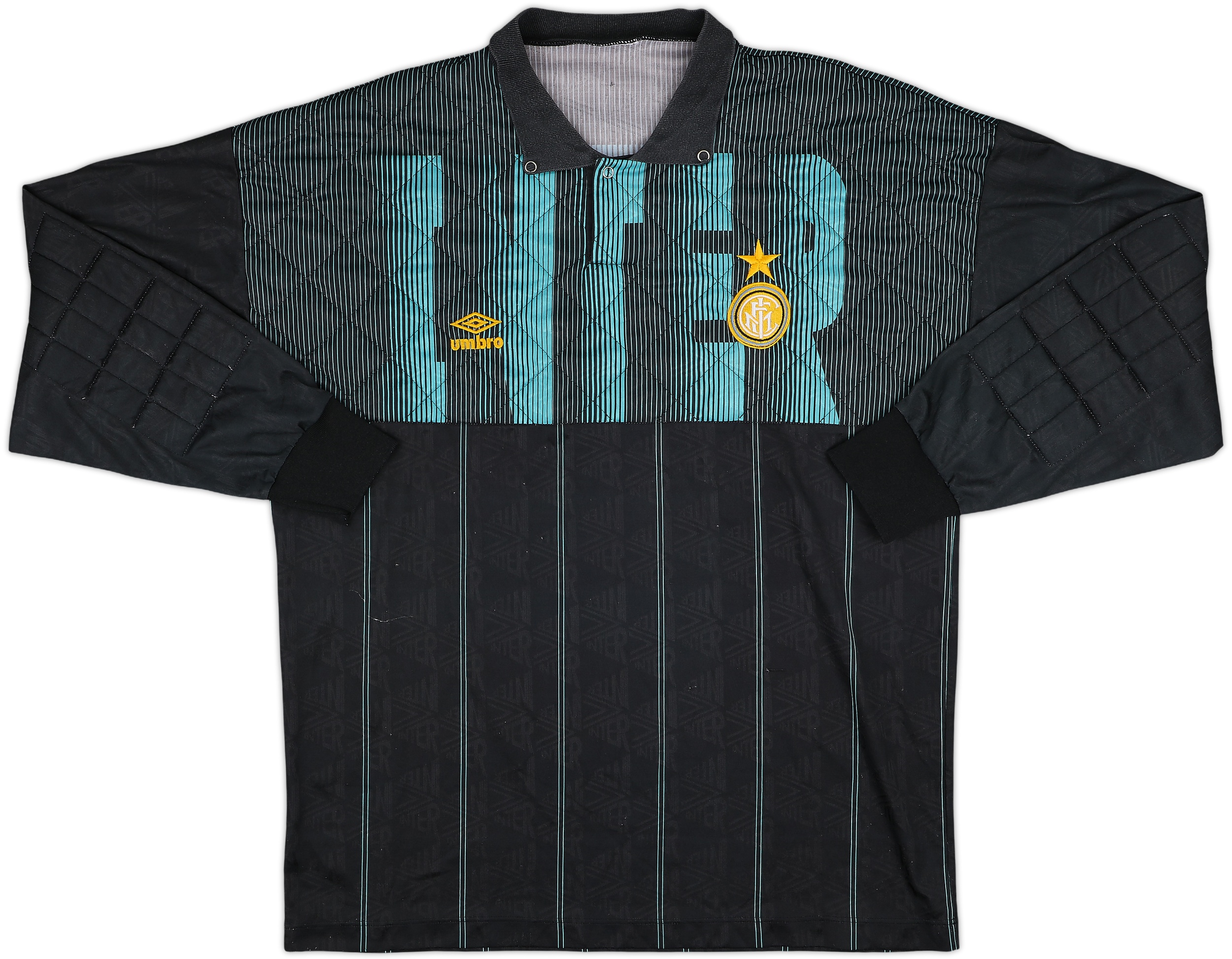 1991-92 Inter Milan GK Shirt #1 - 8/10 - (XL)
