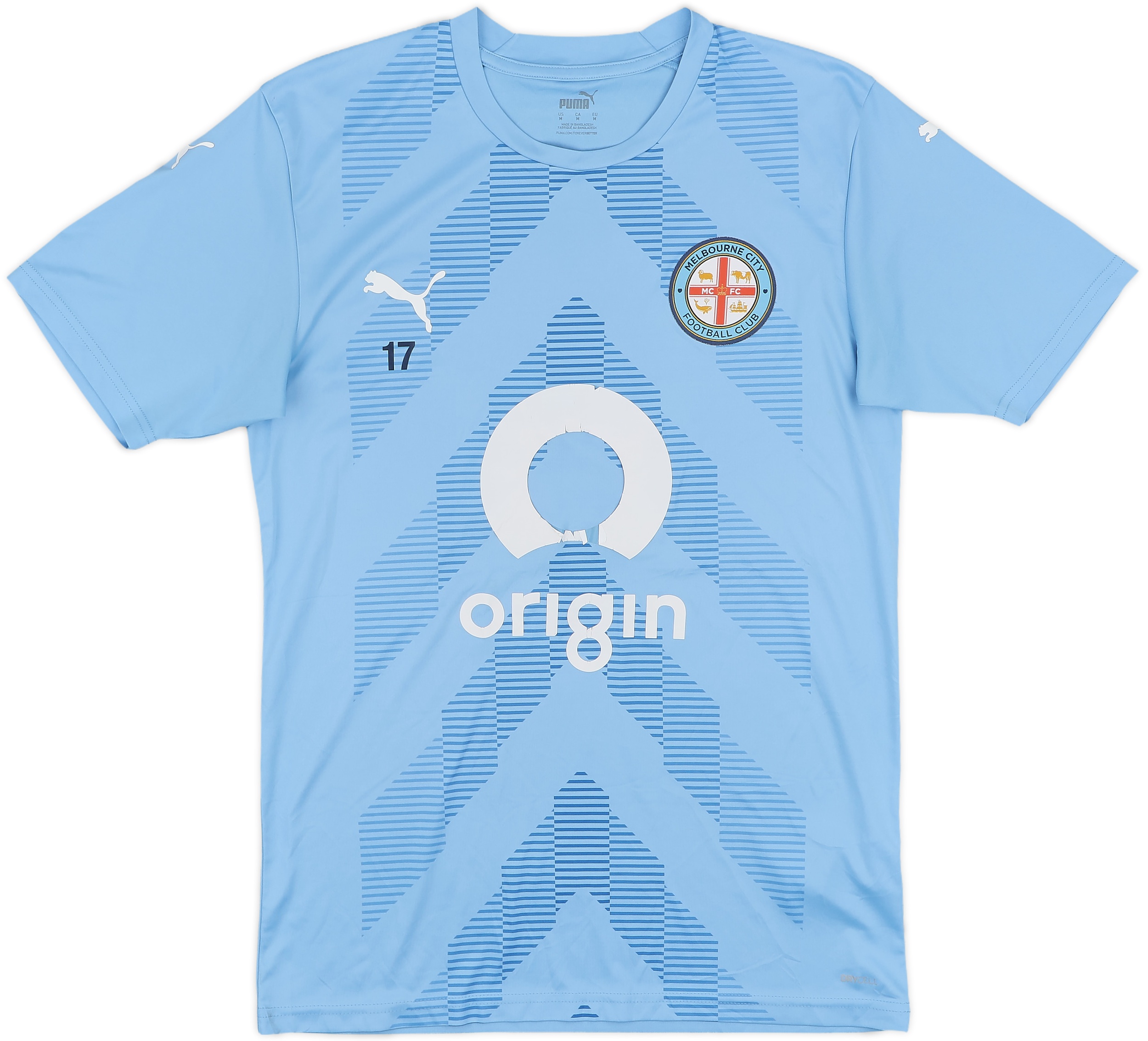 2022-23 Melbourne City Player Issue Puma Training Shirt #17 - 5/10 - (M)