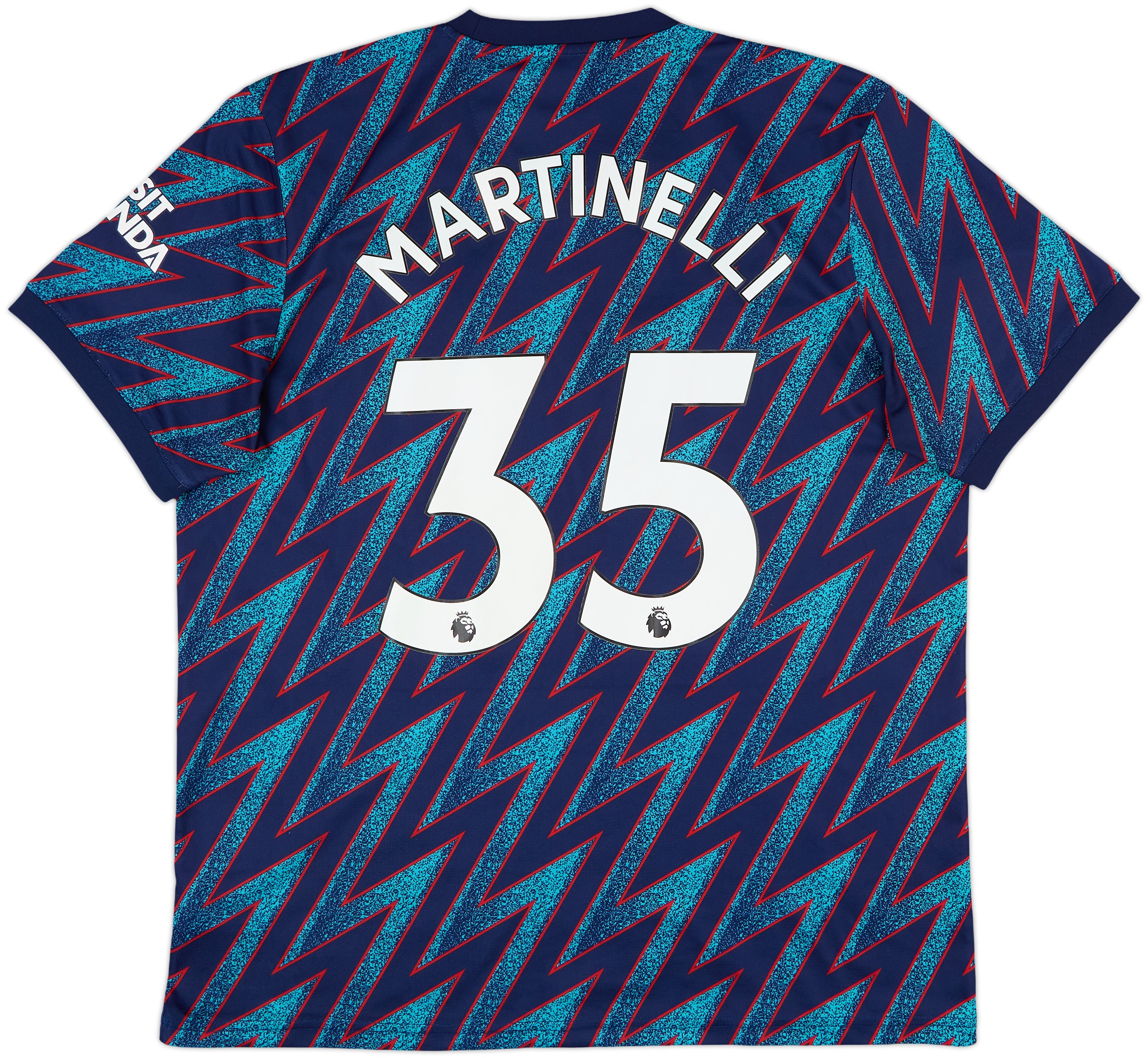 2021-22 Arsenal Third Shirt Martinelli #35 - 8/10 - (XL)