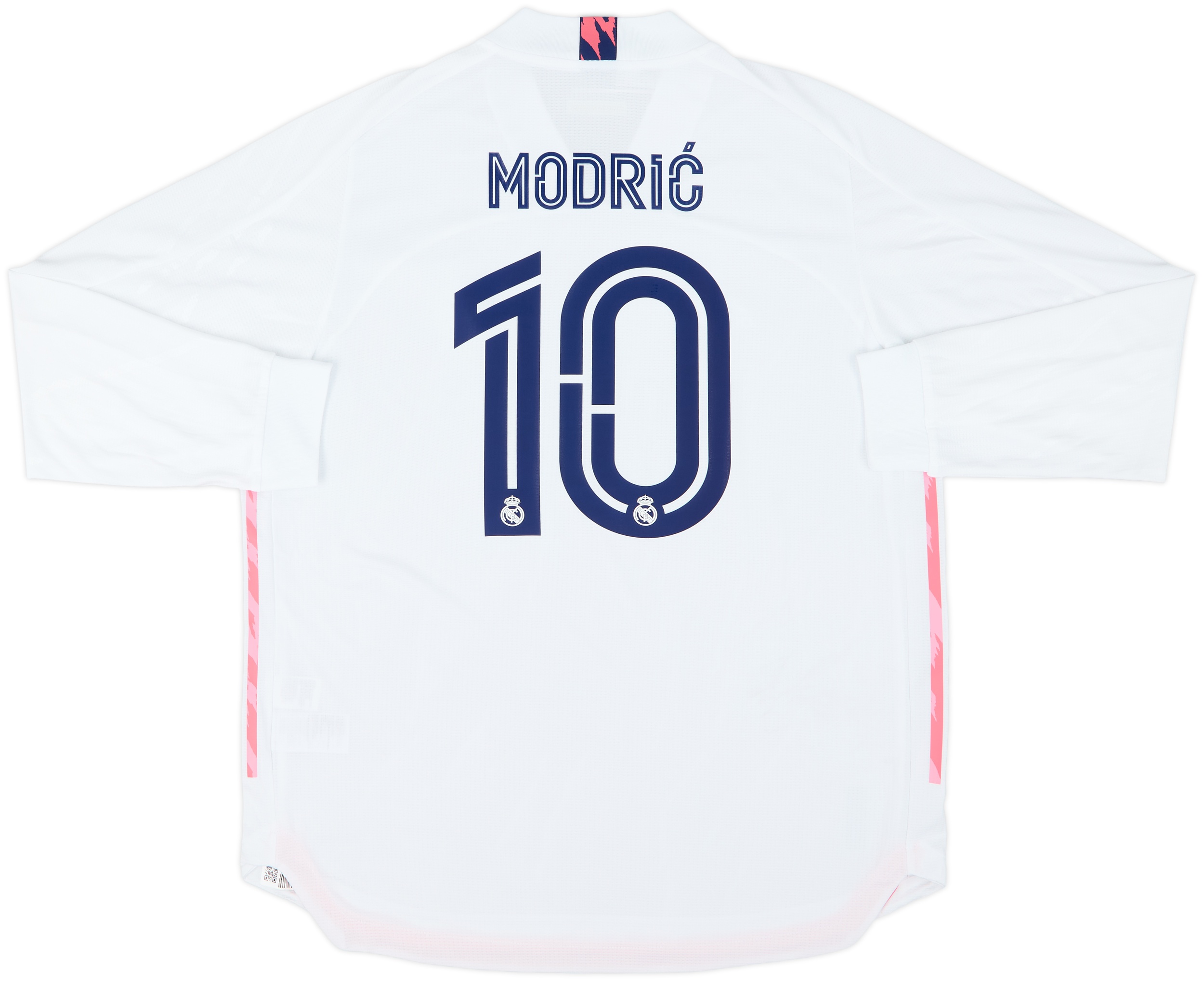 2020-21 Real Madrid Authentic Home L/S Shirt Modric #10 (XL)