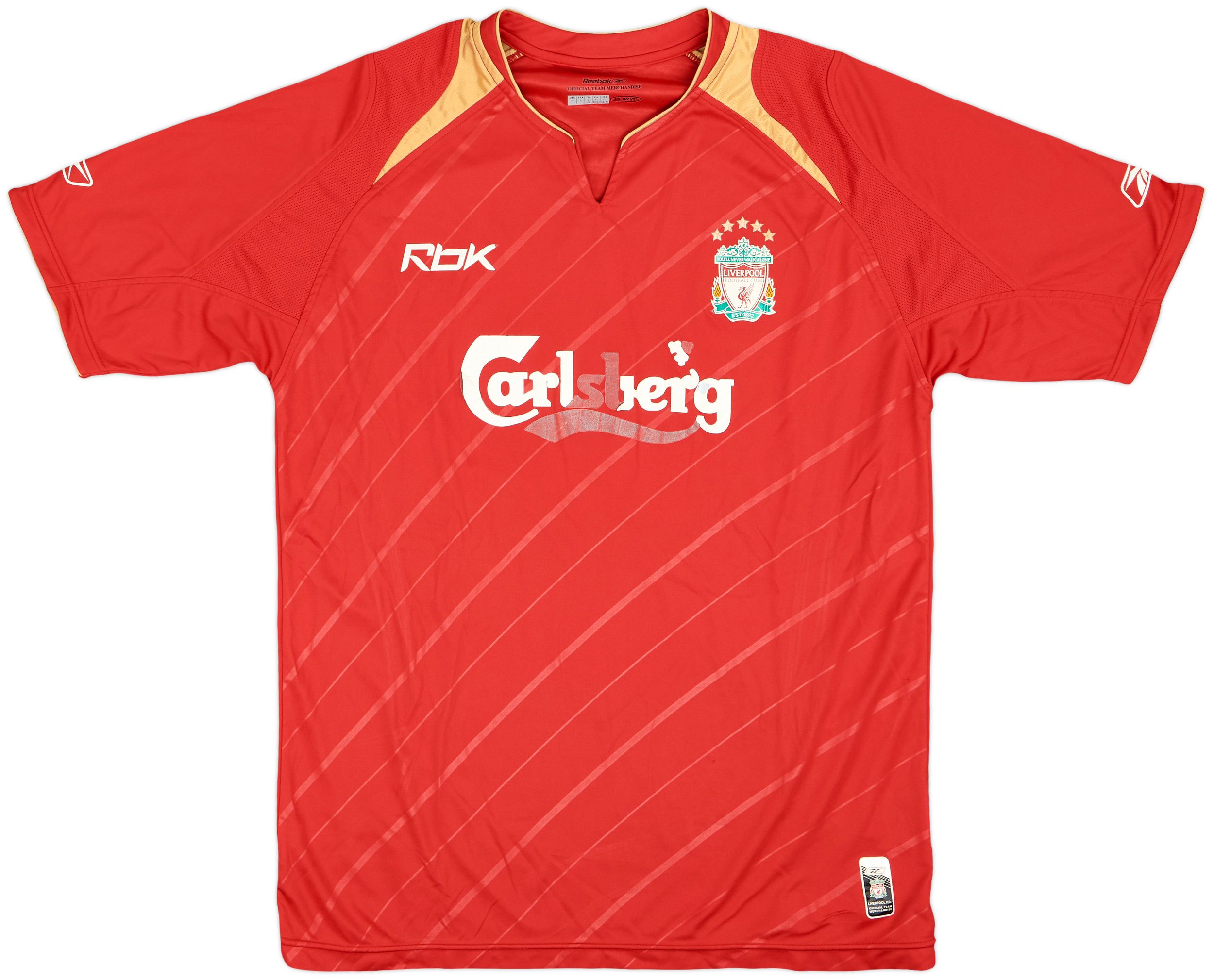 2005-06 Liverpool CL Home Shirt - 4/10 - (M)