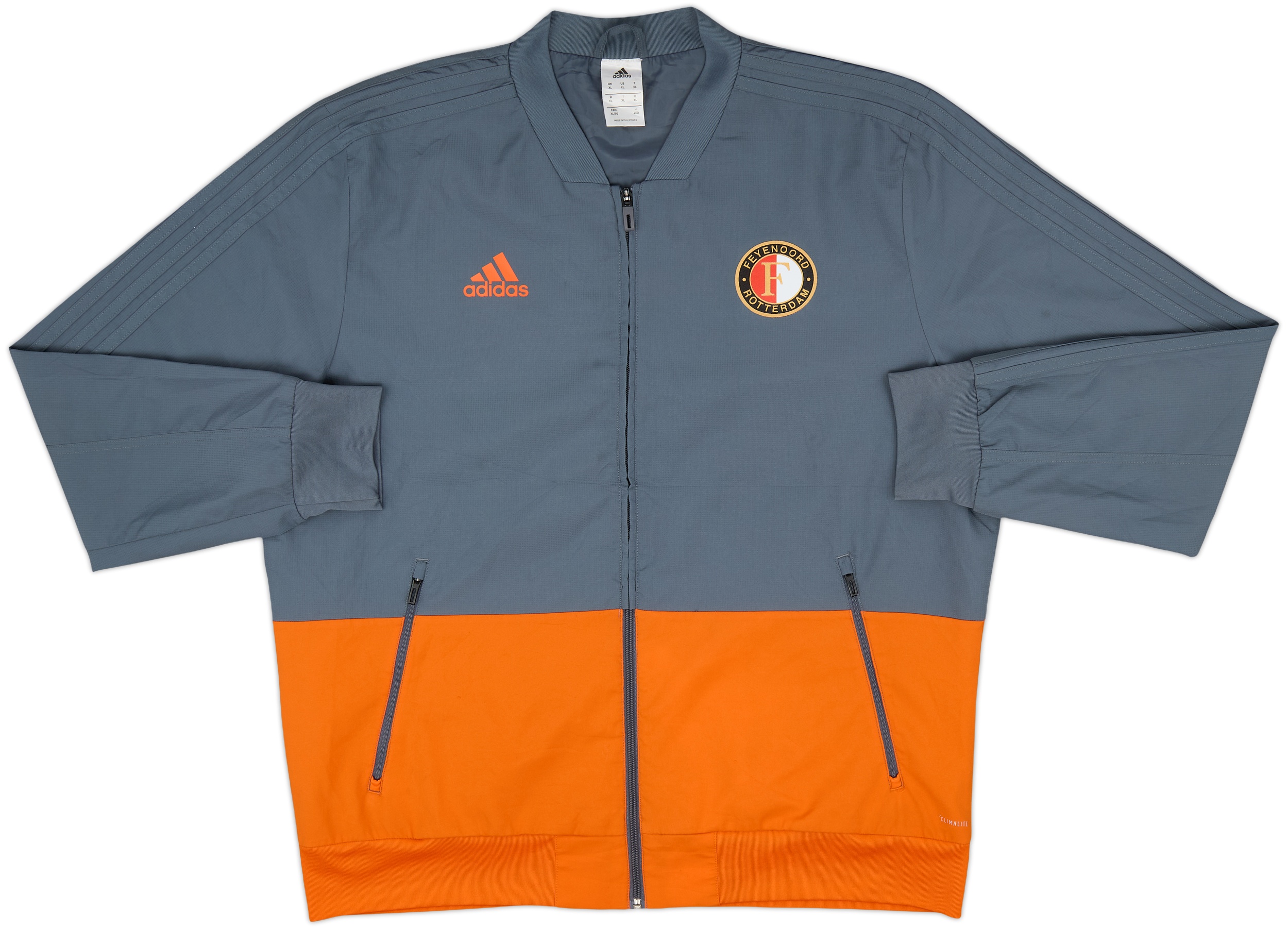 2017-18 Feyenoord adidas Track Jacket - 10/10 - (XL)