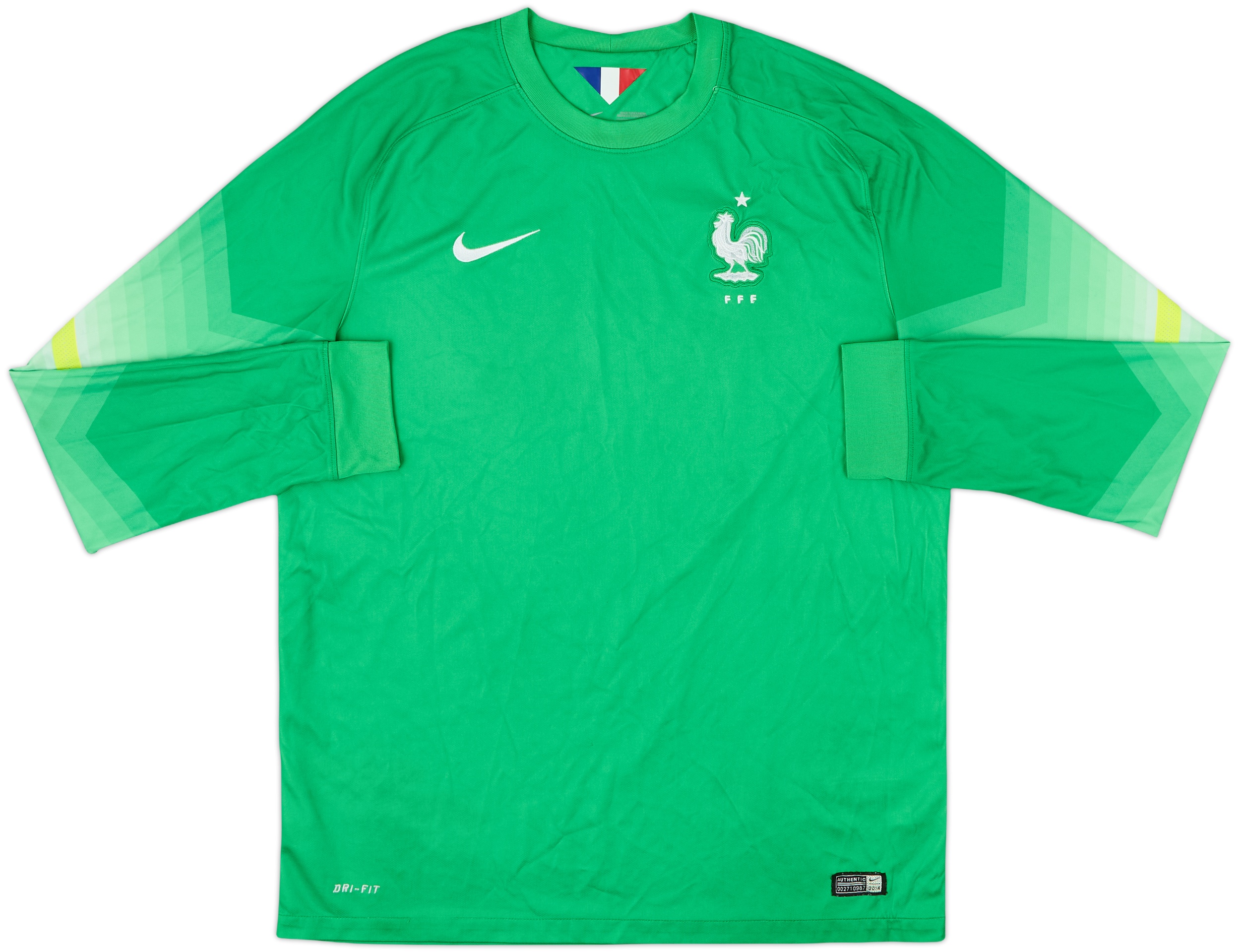 2014-15 France GK Shirt - 8/10 - (L)