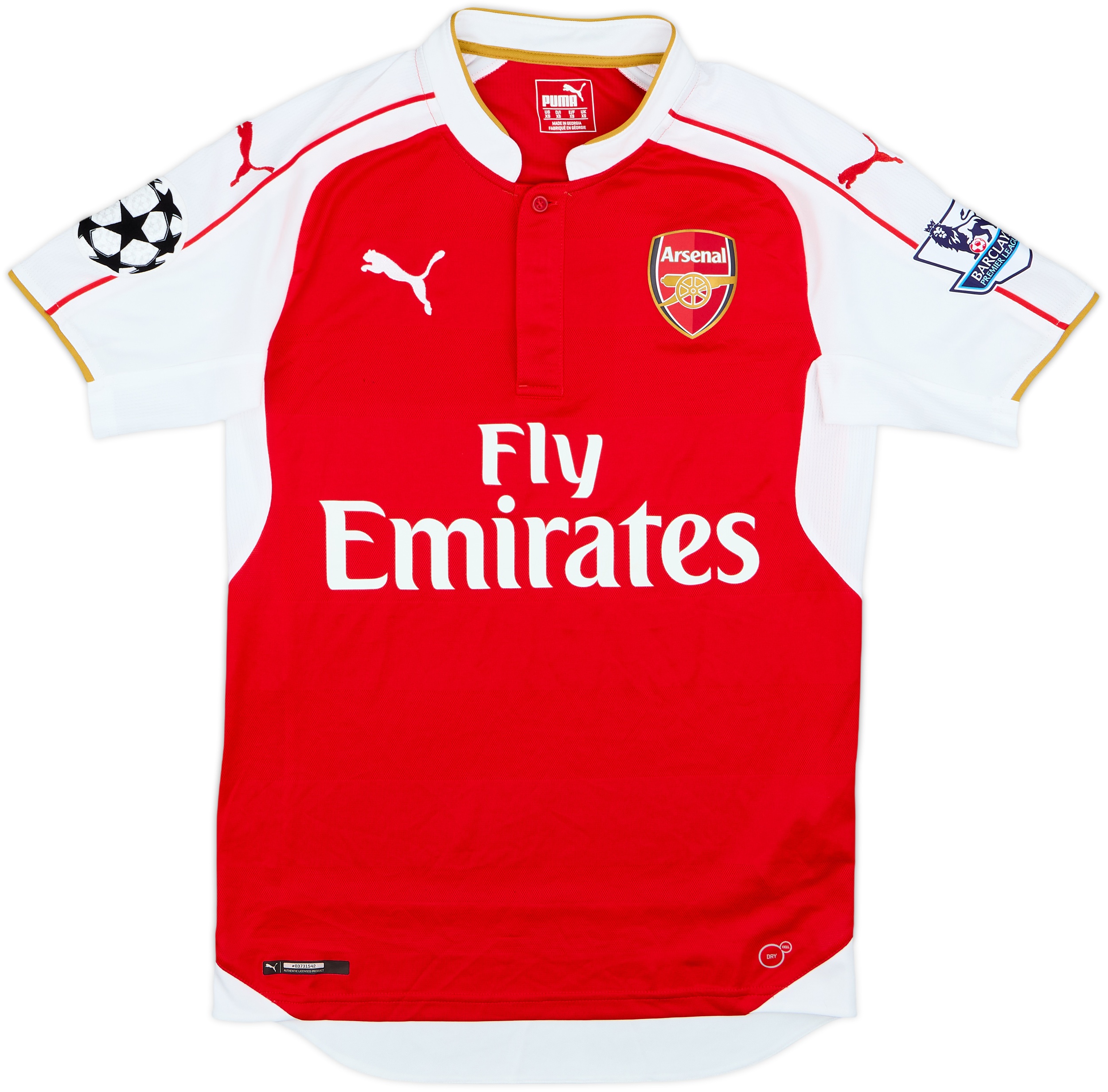 2015-16 Arsenal Home Shirt - 8/10 - (XS)
