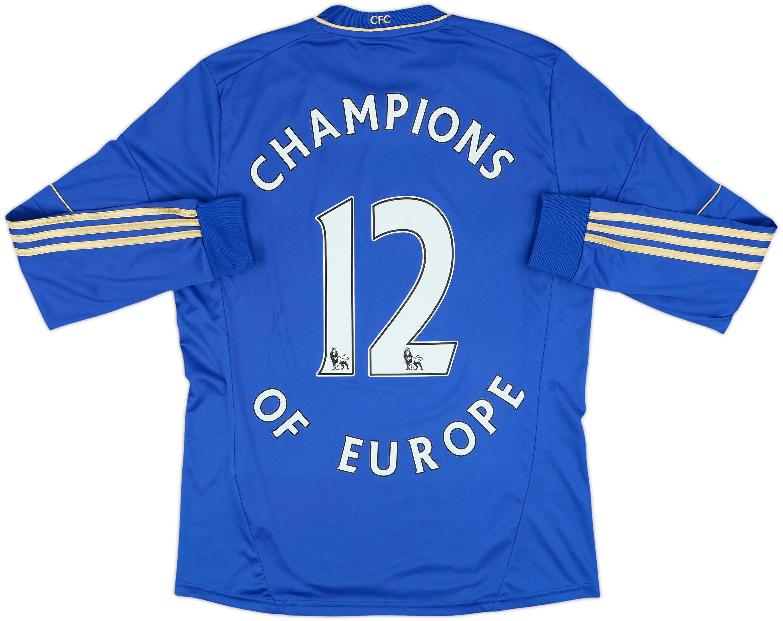 2012-13 Chelsea Home L/S Shirt Champions of Europe - 7/10 - (L)