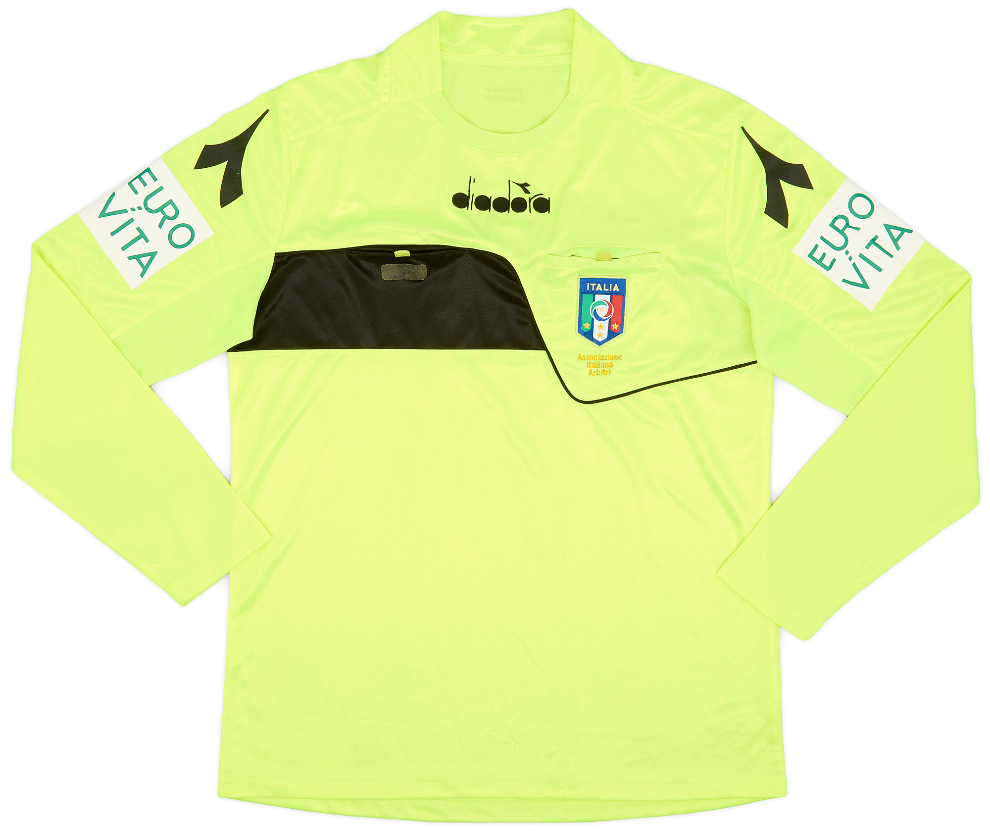 2017-18 Italy Diadora Referee L/S Shirt - 7/10 - (L)