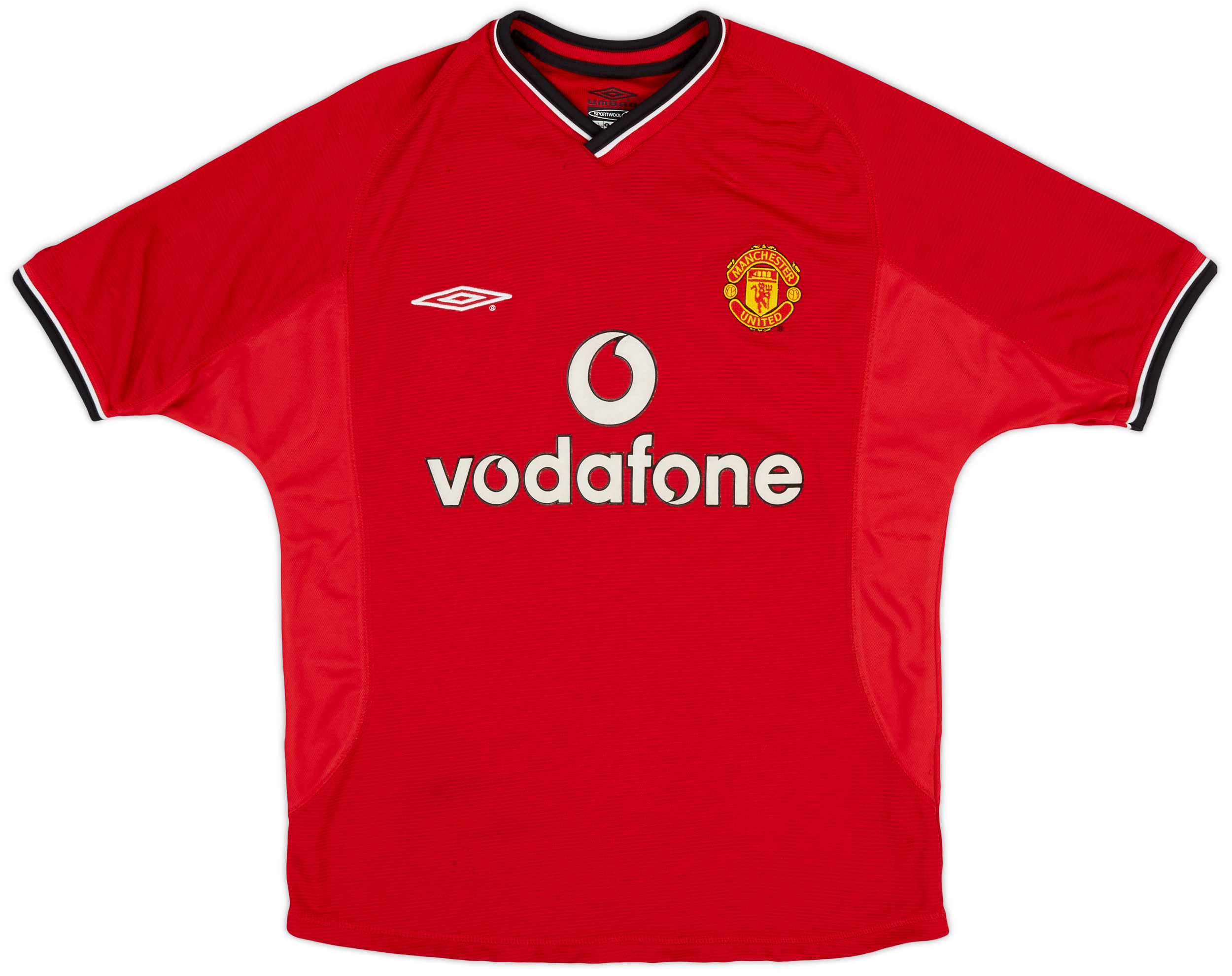 2000-02 Manchester United Home Shirt - 9/10 - (Y)