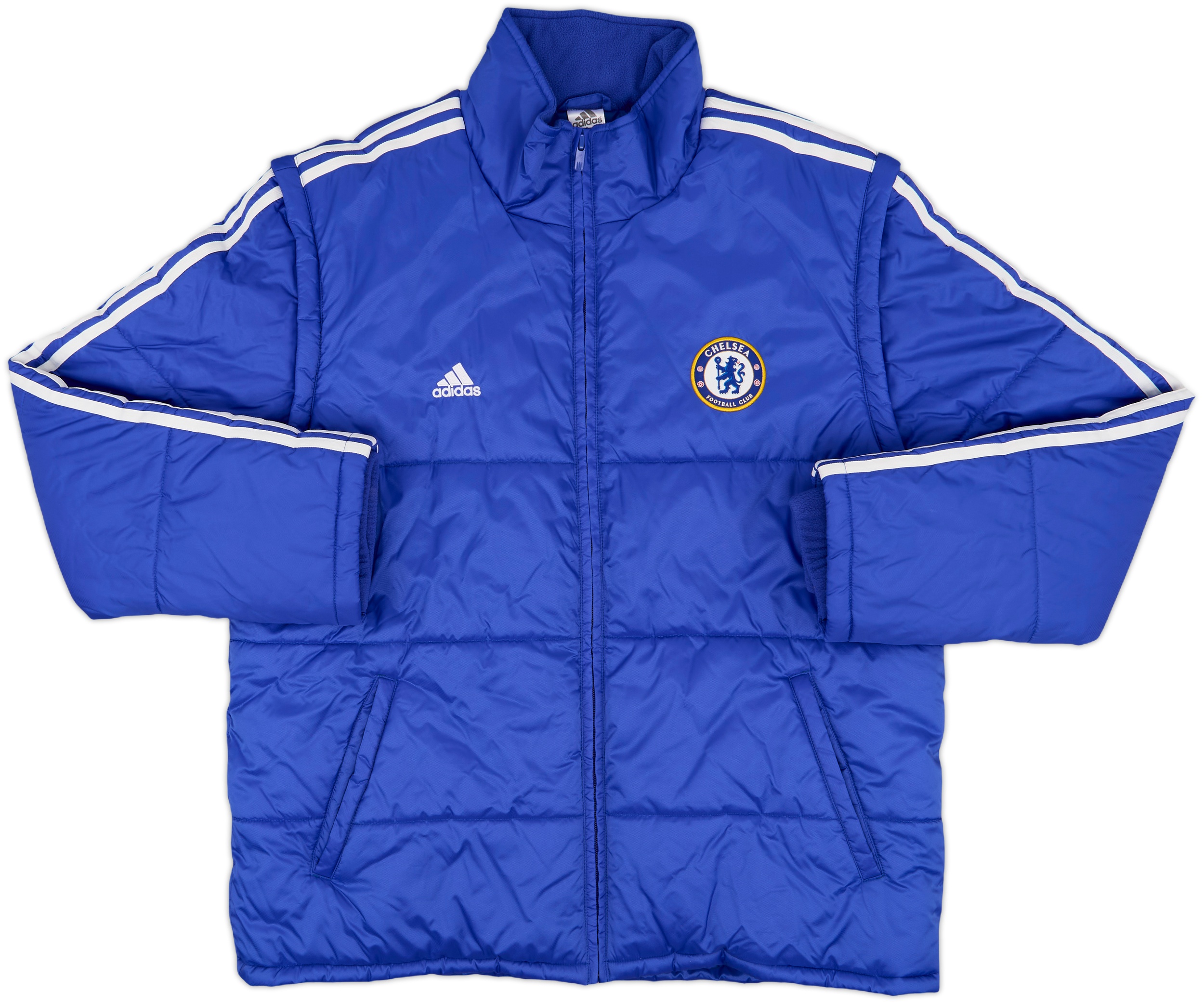 2013-14 Chelsea adidas Padded Bench Coat - 8/10 - (L)