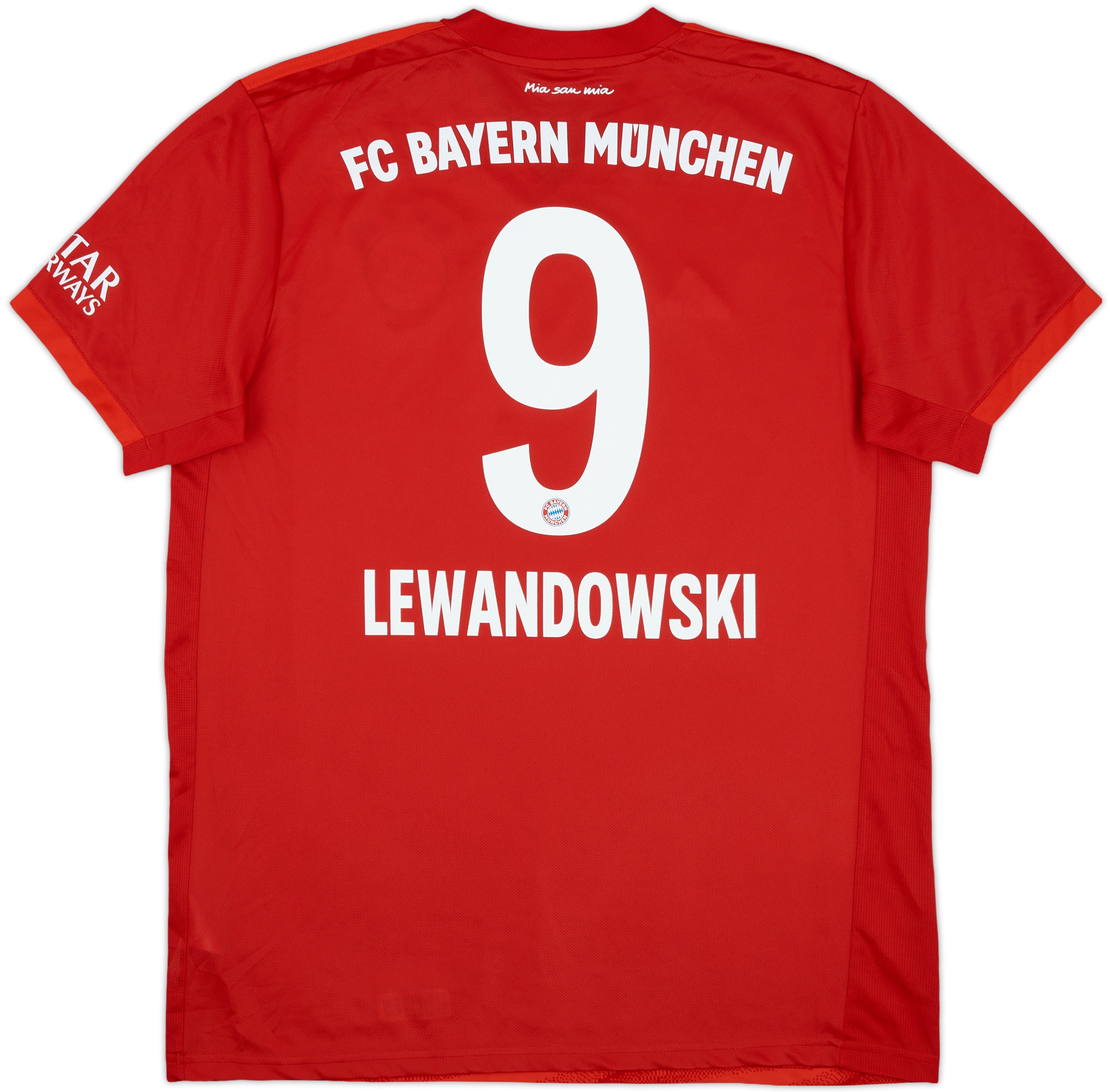 2019-20 Bayern Munich Home Shirt Lewandowski #9 - 7/10 - (L)