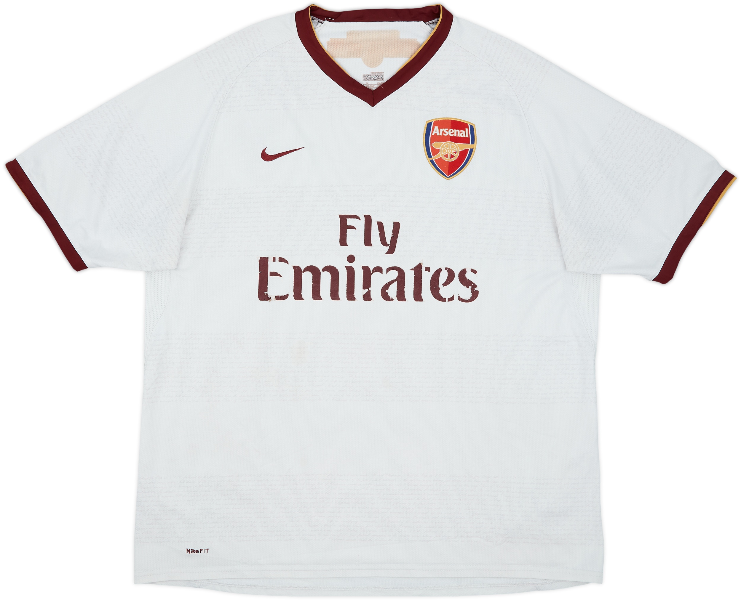2007-08 Arsenal Away Shirt - 4/10 - (XL)