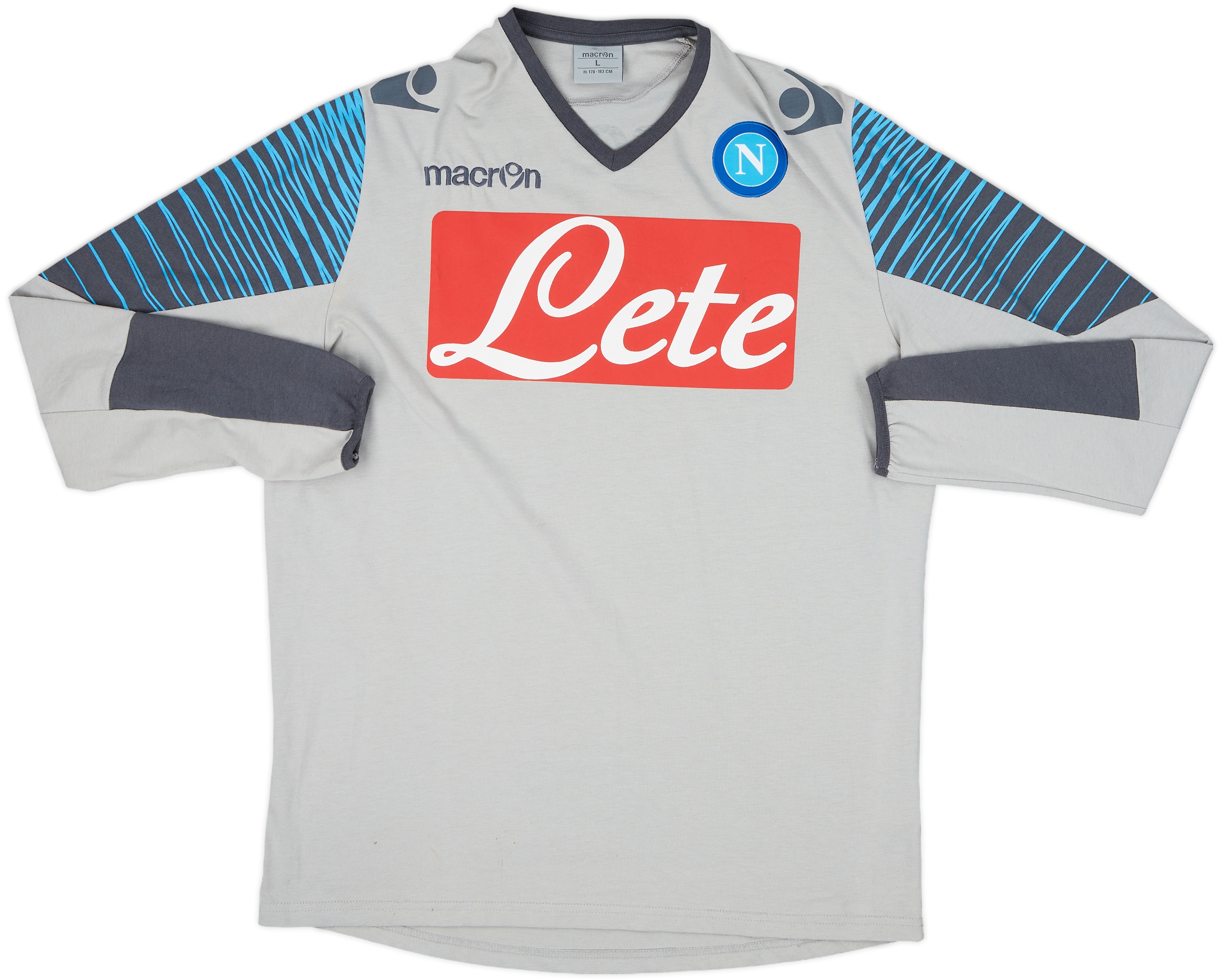2013-14 Napoli Macron Training L/S Shirt - 7/10 - (L)