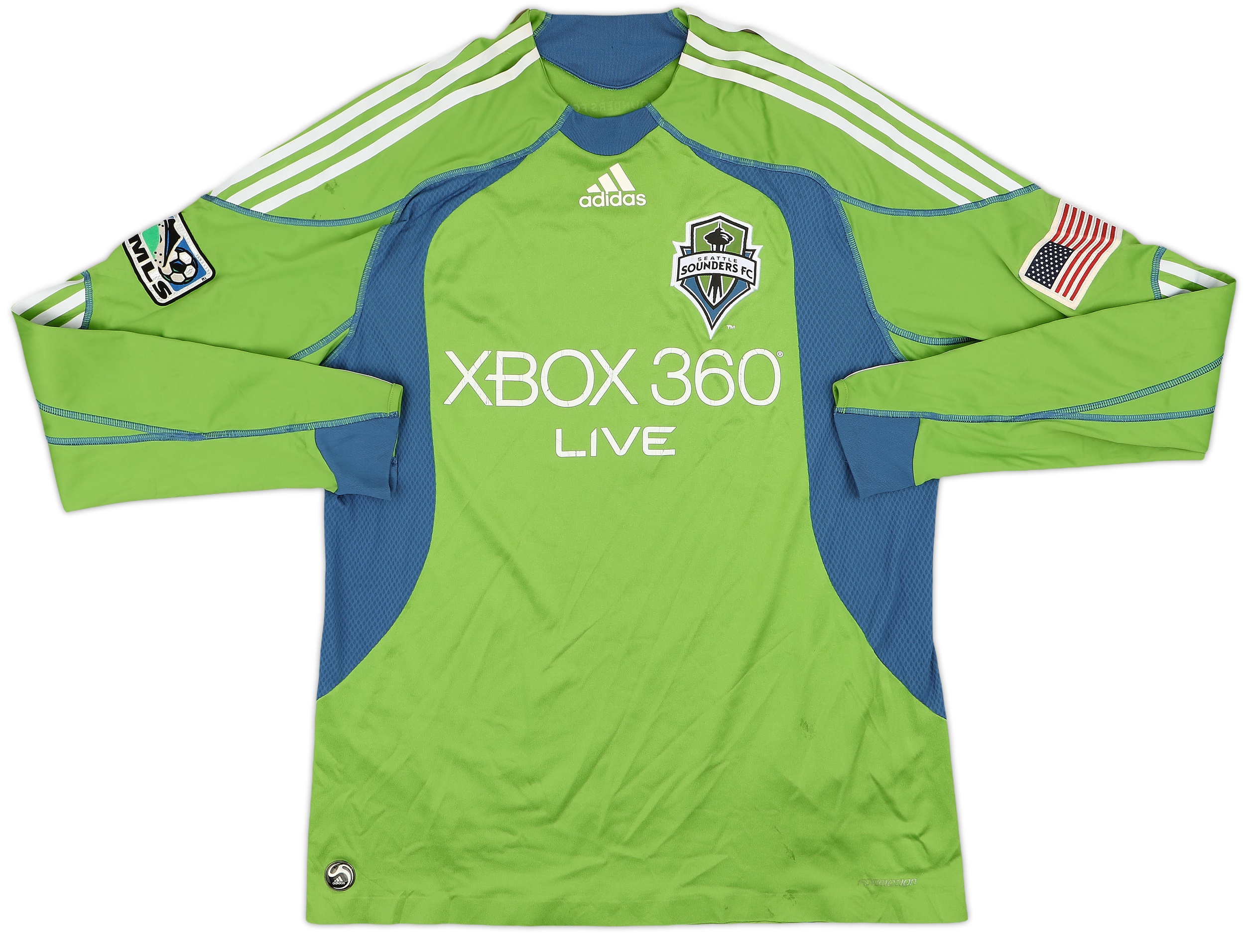 2009-10 Seattle Sounders Player Issue Home L/S Shirt - 4/10 - (L)