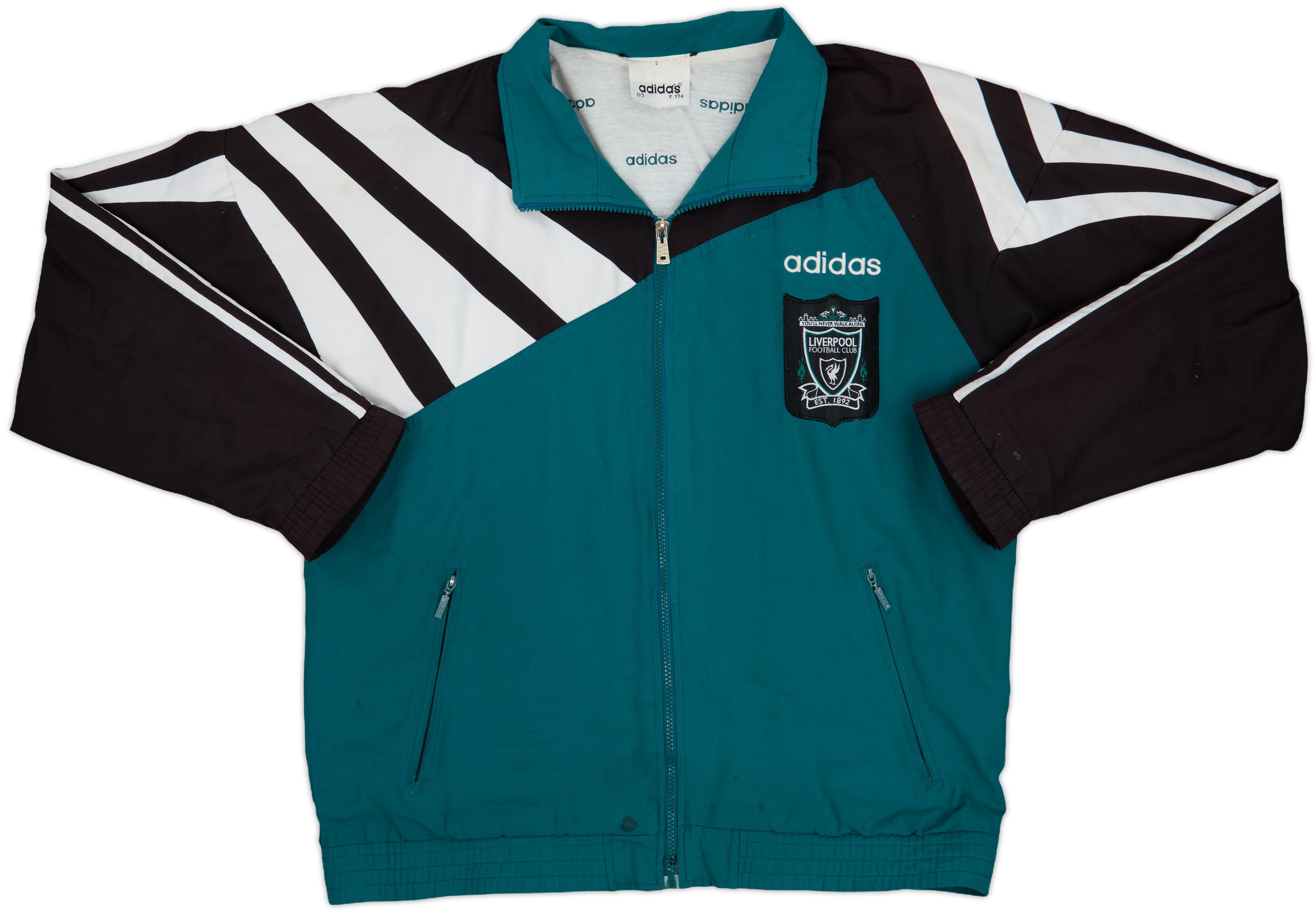 1995-96 Liverpool adidas Track Jacket - 4/10 - (M)