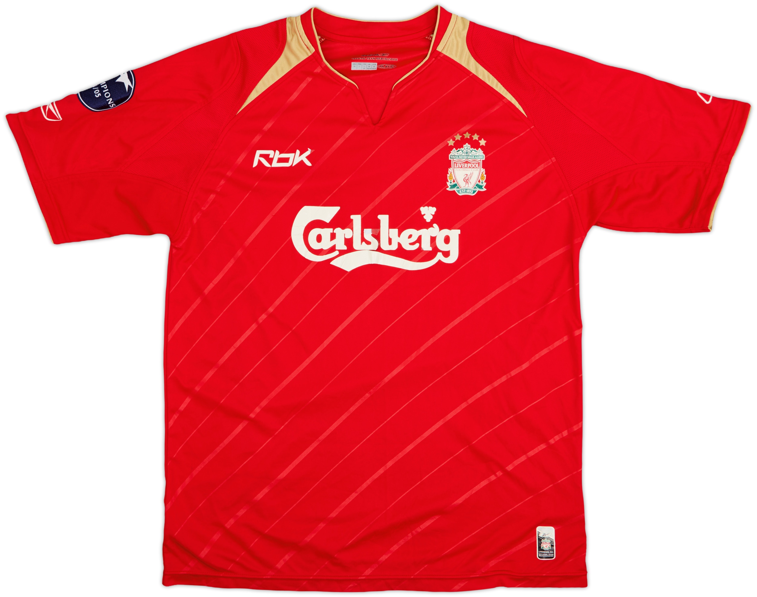 2005-06 Liverpool CL Home Shirt - 5/10 - (M)