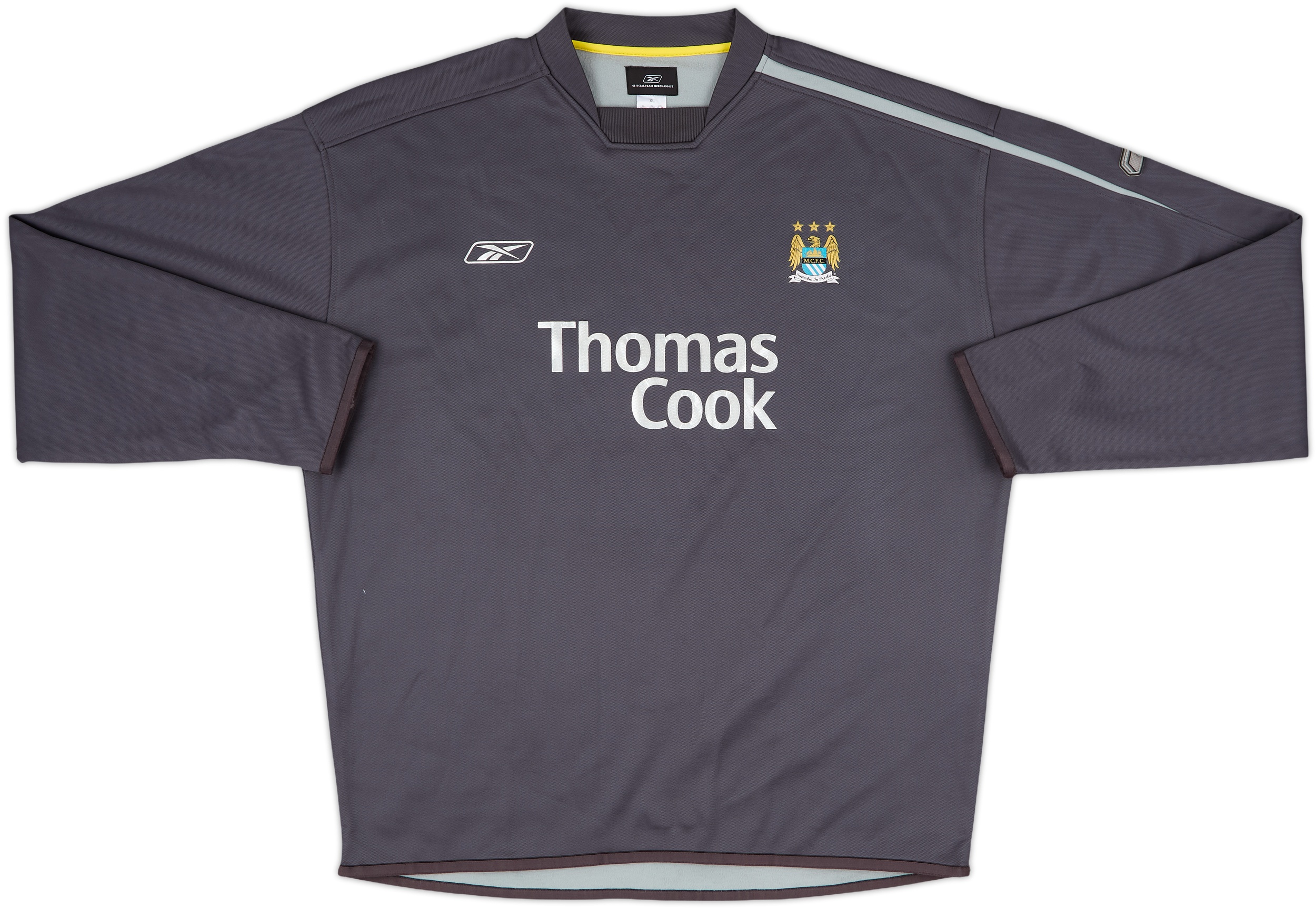 2005-06 Manchester City Reebok Sweat Top - 8/10 - (XL)