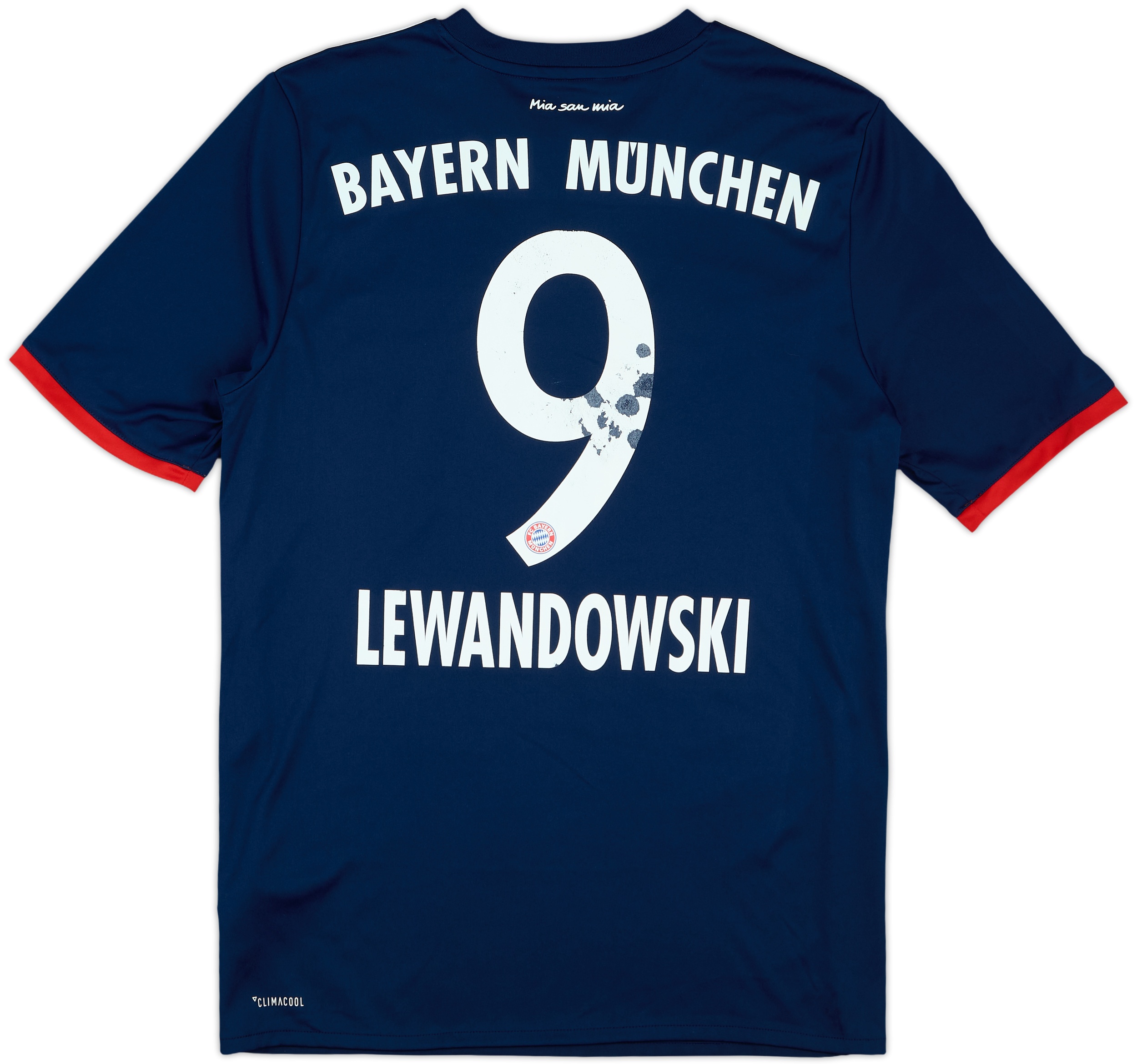 2017-18 Bayern Munich Away Shirt Lewandowski #9 - 4/10 - (XL.Boys)