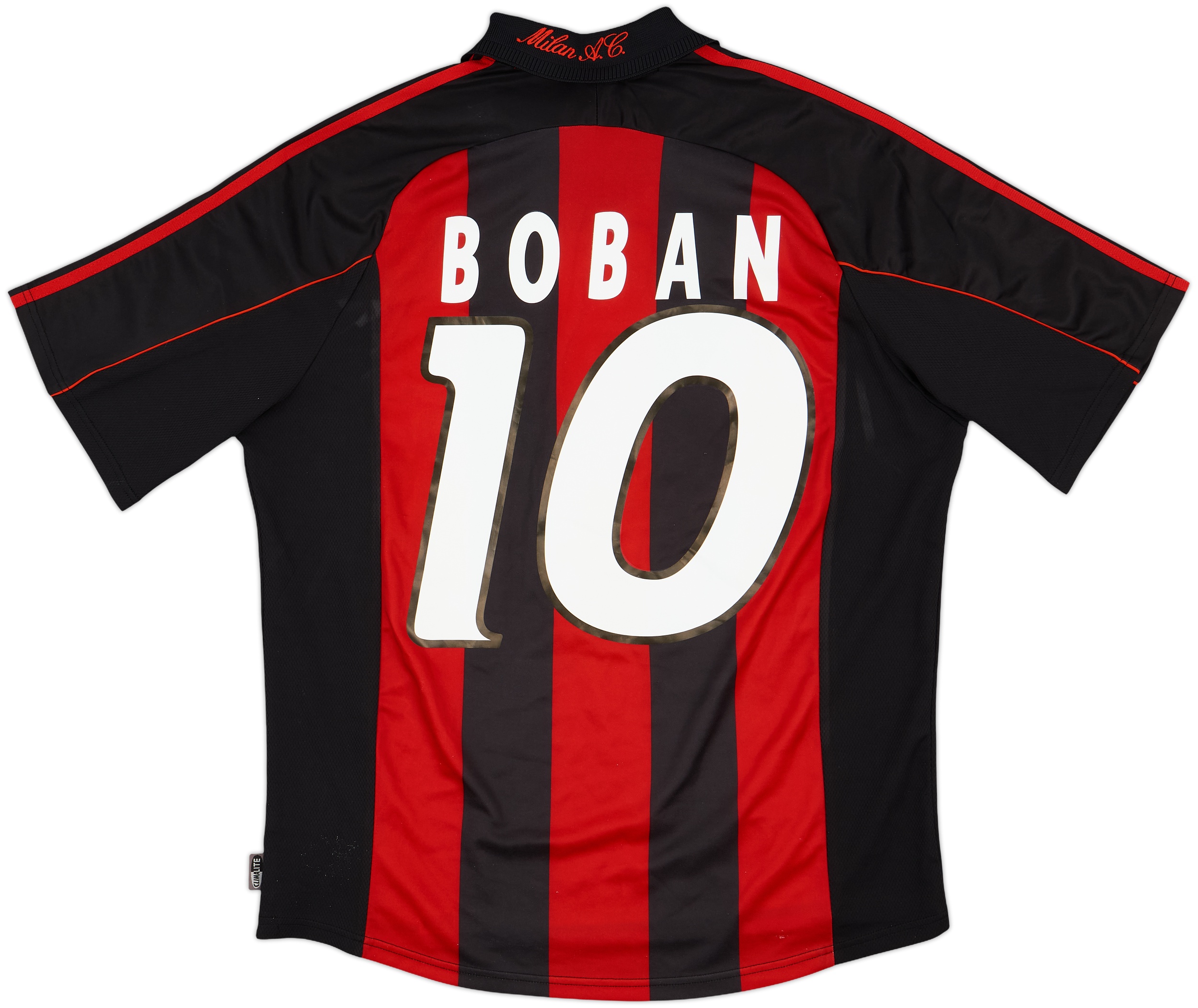2000-02 AC Milan Home Shirt Boban #10 - 8/10 - (XL)