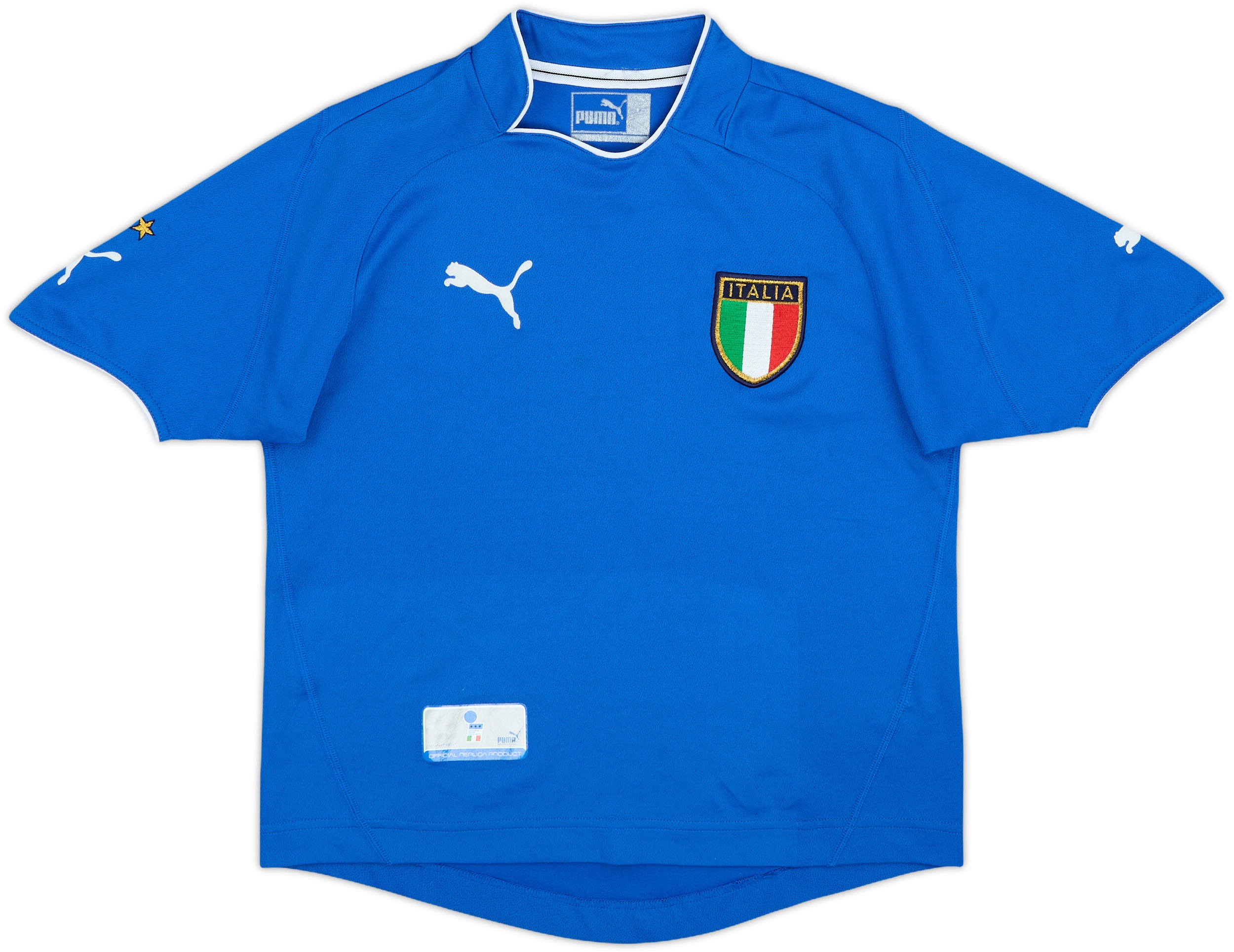 2003-04 Italy Home Shirt - 9/10 - (L.Boys)
