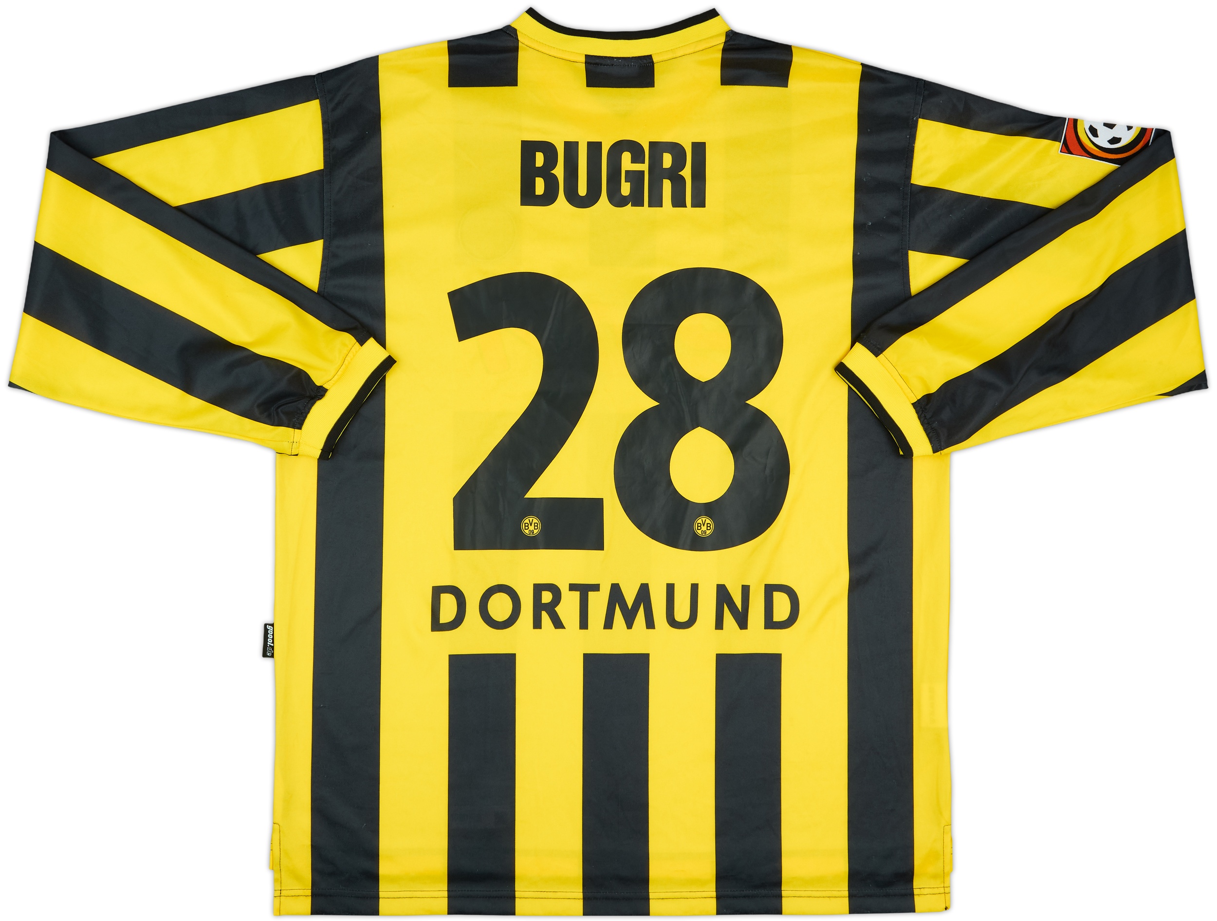 2001-02 Borussia Dortmund Match Issue Away L/S Shirt Bugri #28