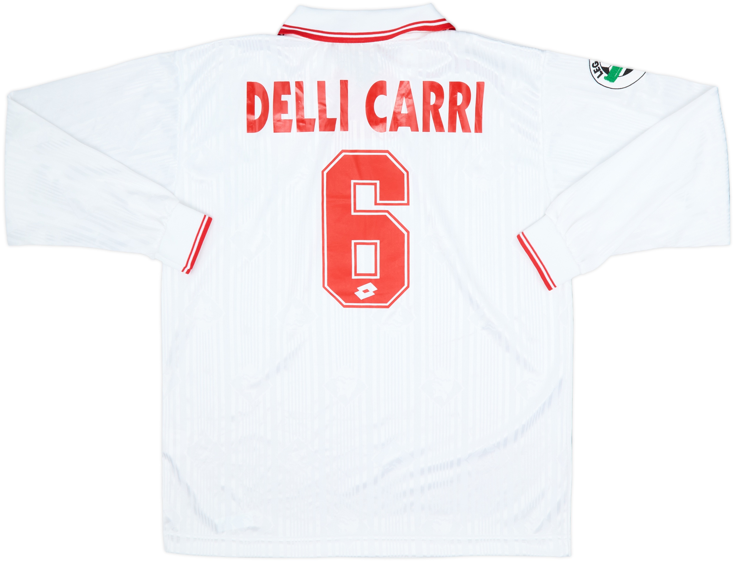 1997-98 Piacenza Match Worn Away L/S Shirt Delli Carri #6