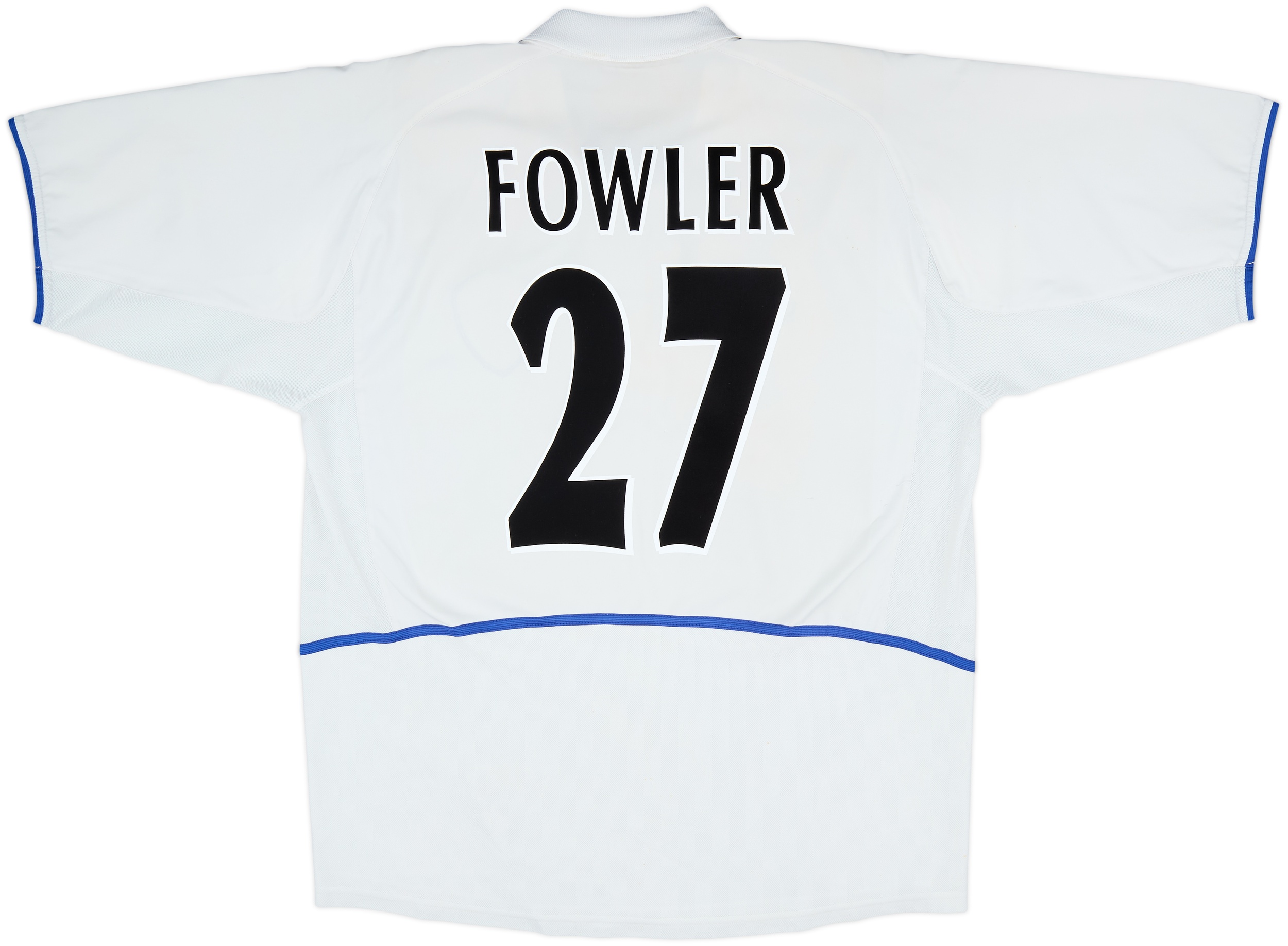 2002-03 Leeds United Home Shirt Fowler #27 - 5/10 - (XL)