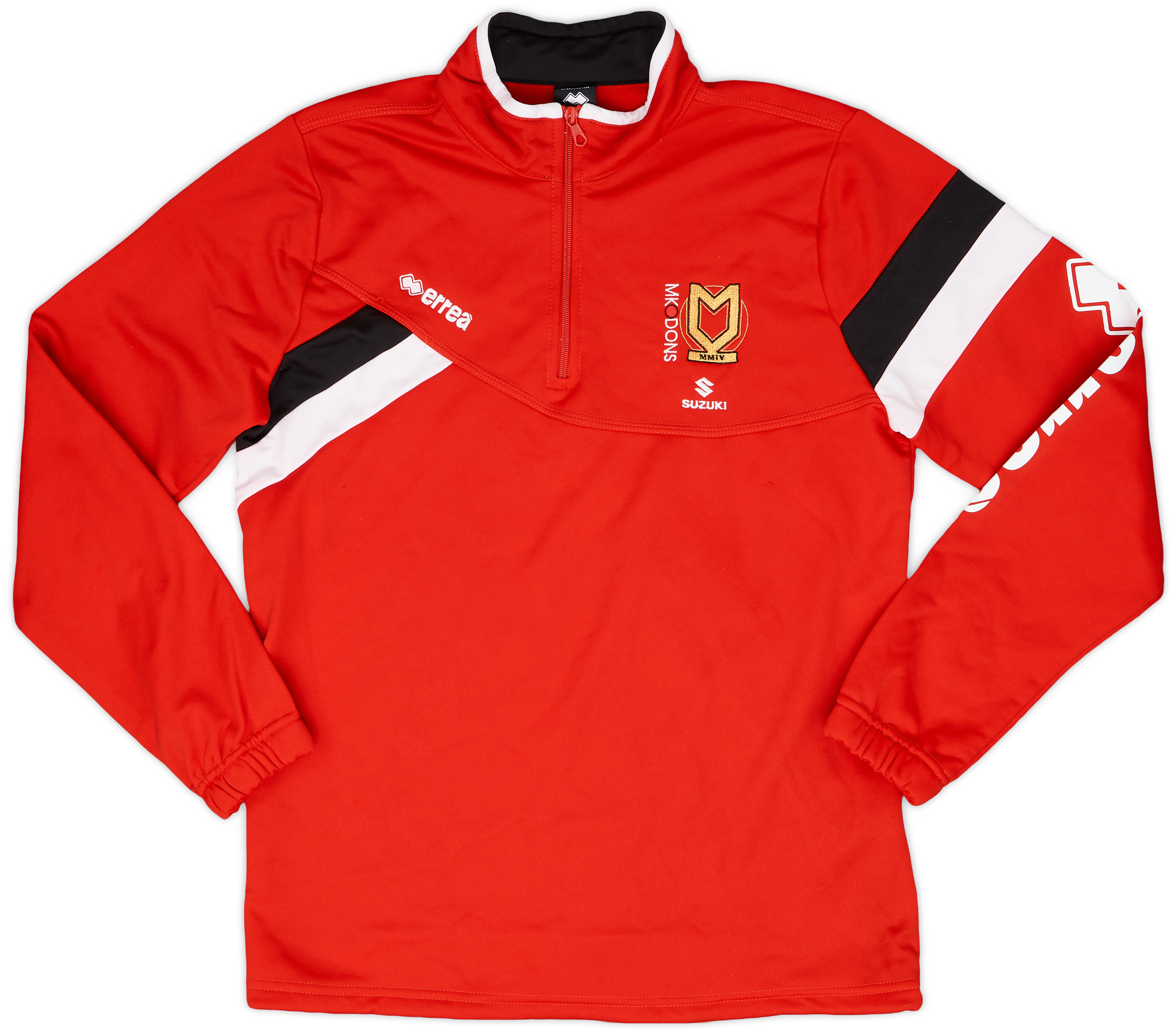 2017-18 MK Dons Errea 1/4 Zip Sweat Top - 7/10 - (M)