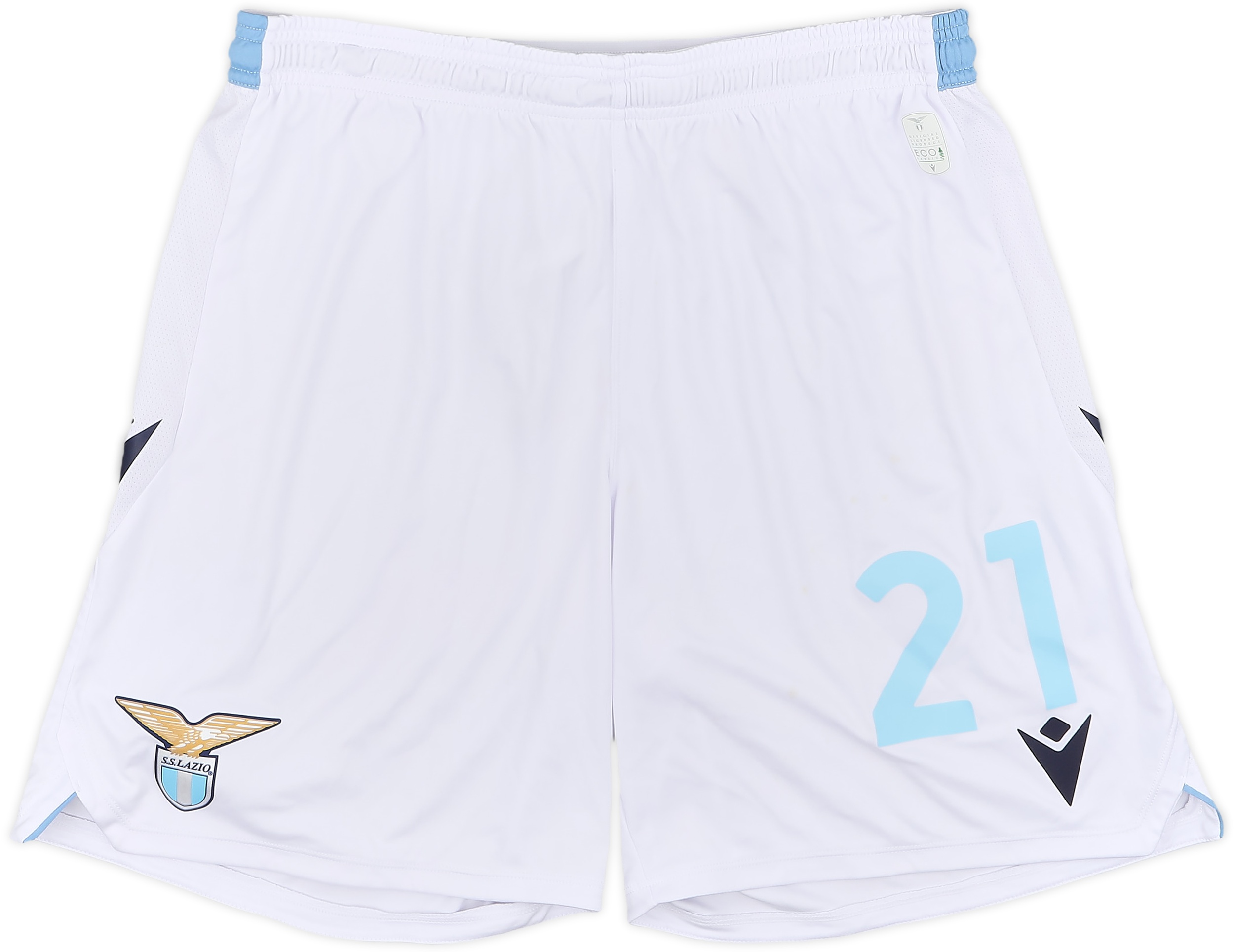2021-22 Lazio Player Issue Home Shorts #21 - 7/10 - (L)