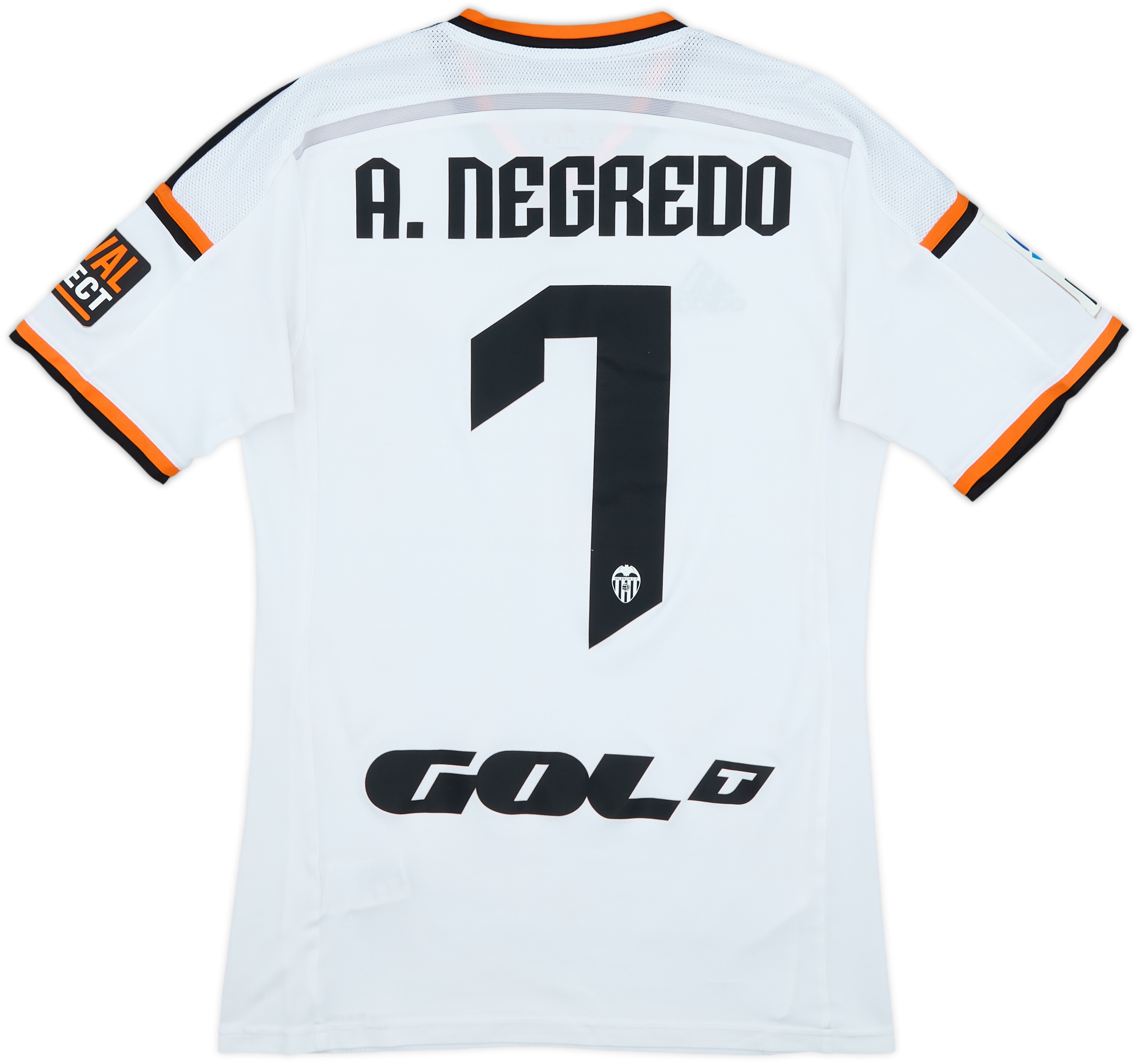 2014-15 Valencia Home Shirt A.Negredo #7 - 8/10 - (S)